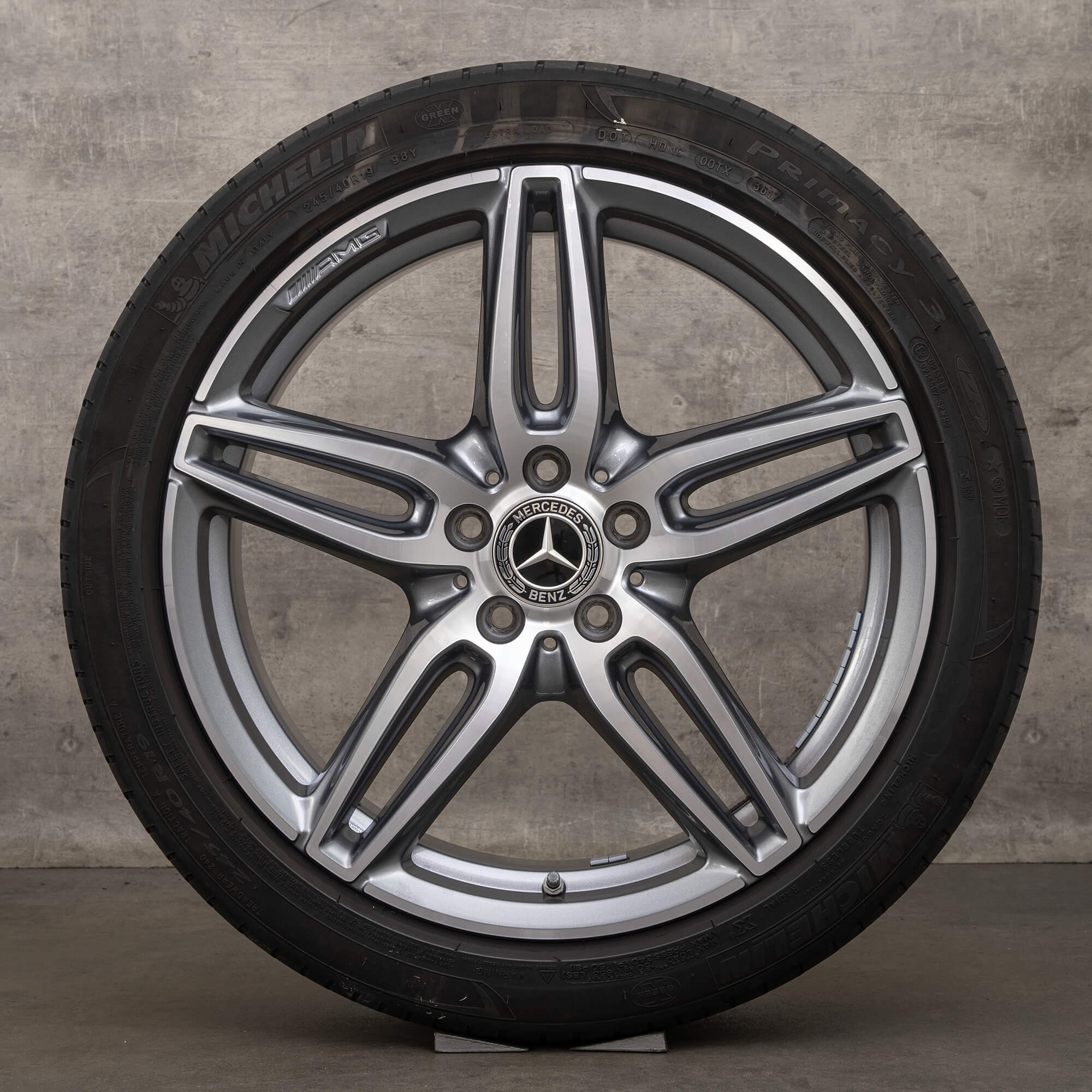 Original AMG Mercedes W213 S213 C238 A238 19 inch rims summer tires