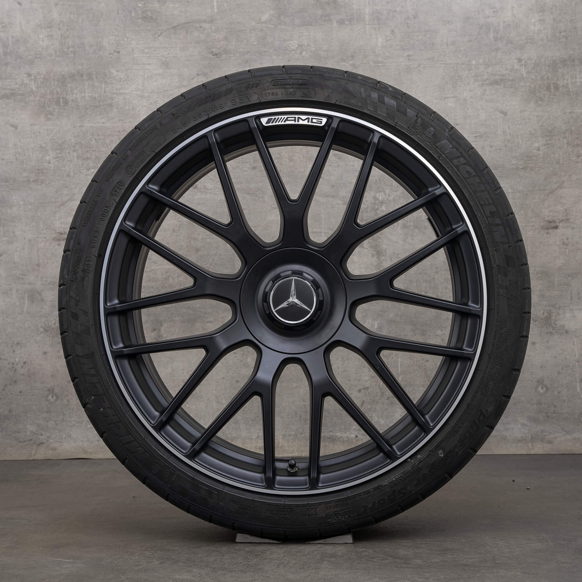 AMG Mercedes Benz C63 S W205 S205 summer wheels 19 inch rims tires