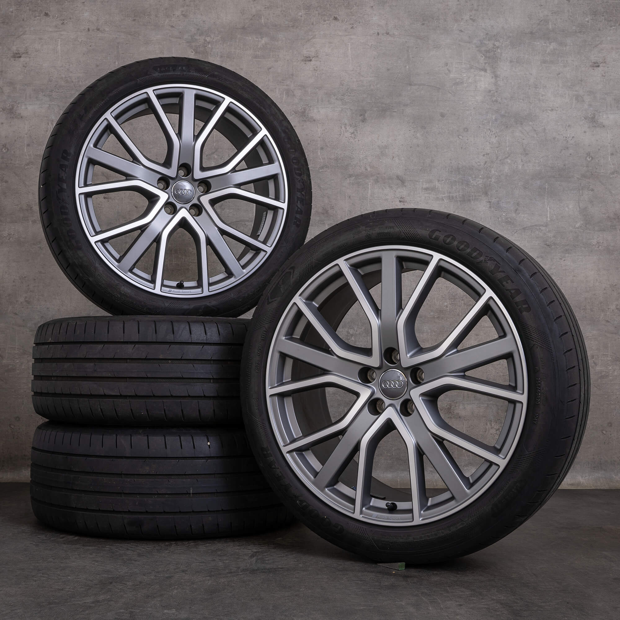 Original zimní pneu s disky Audi A6 S6 20" 4K C8 ráfky na auto ...