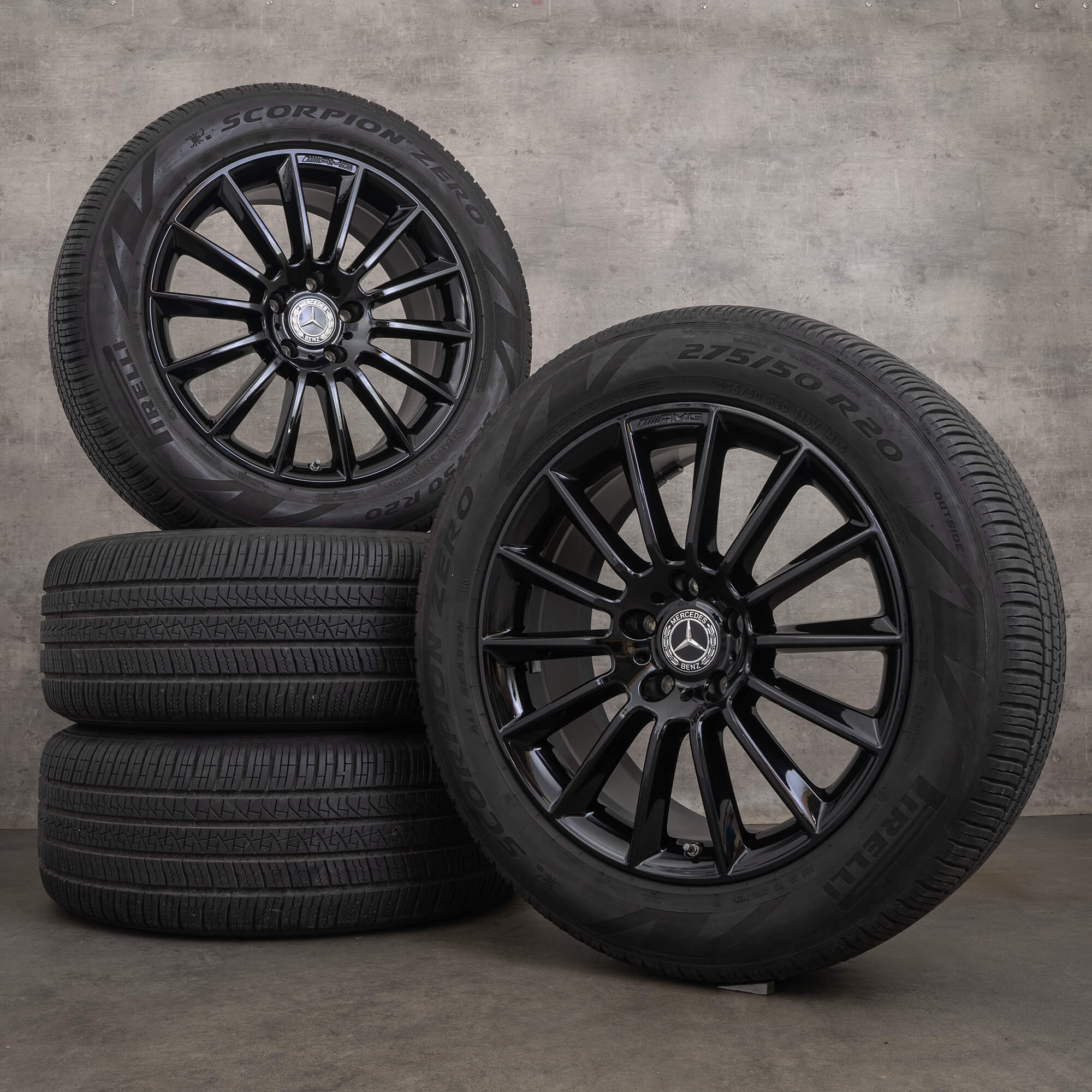 OEM AMG G Class W463 G350d G400d G500 20 inch rims summer tires black