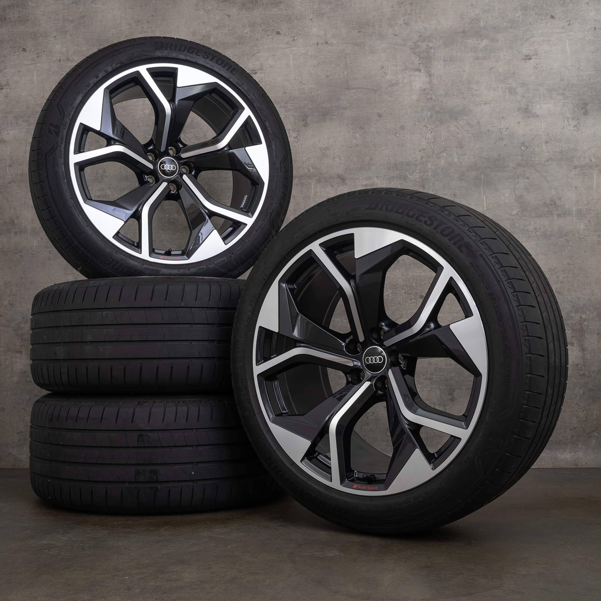 OEM Audi e-tron rims 21 inch S GE summer wheels Aero 4KE601025AD black ...