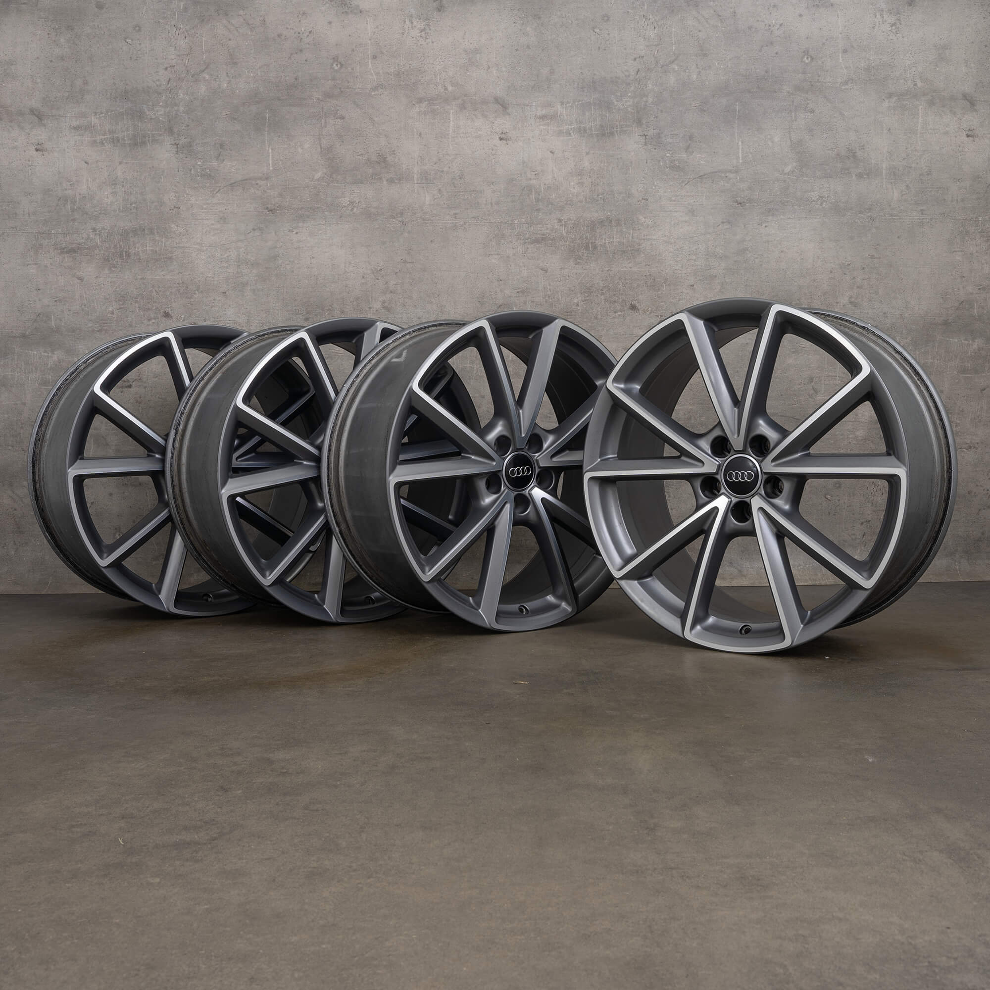 OEM Audi Q3 RSQ3 8U 20 inch rims 8U0601025AK titanium matt high gloss