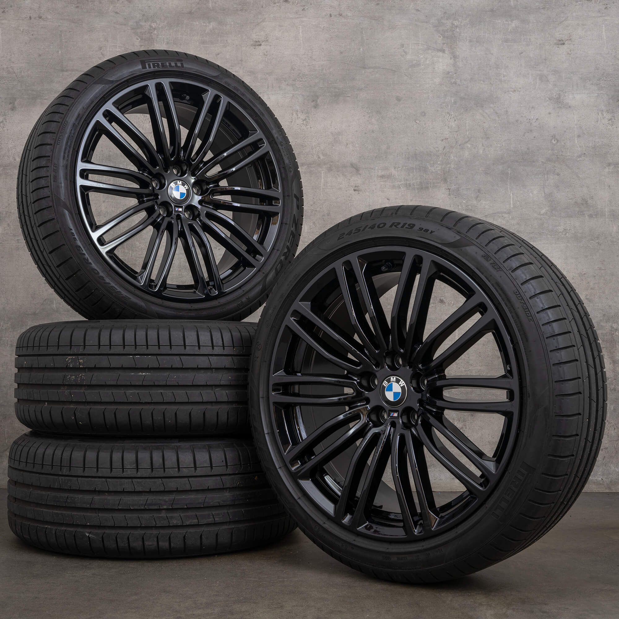 BMW 5 Series G30 G31 summer wheels 19 inch rims tires 664 M 7856925
