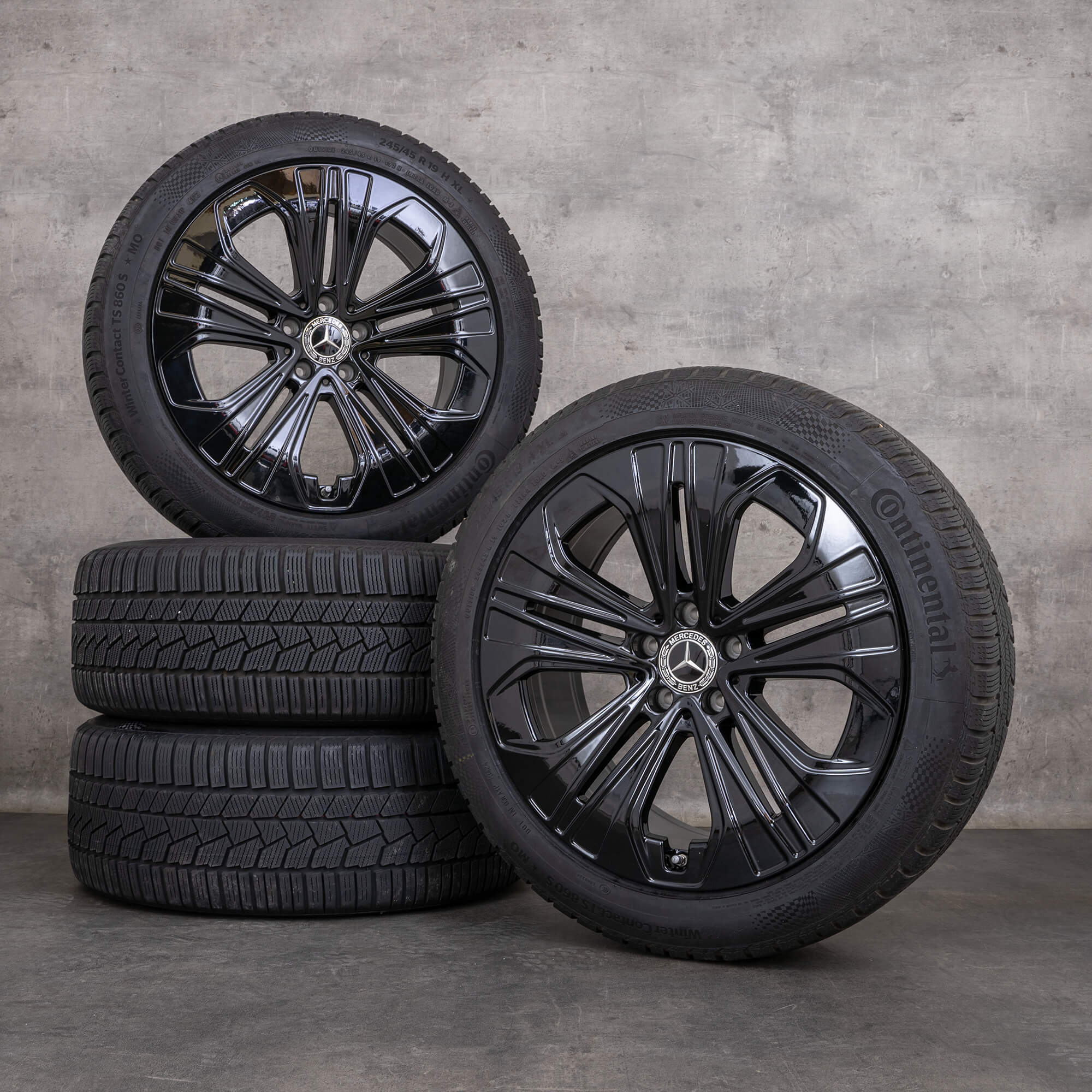 Oem Mercedes Benz Classe E pneus hiver jantes 19 pouces W214 S214 ...