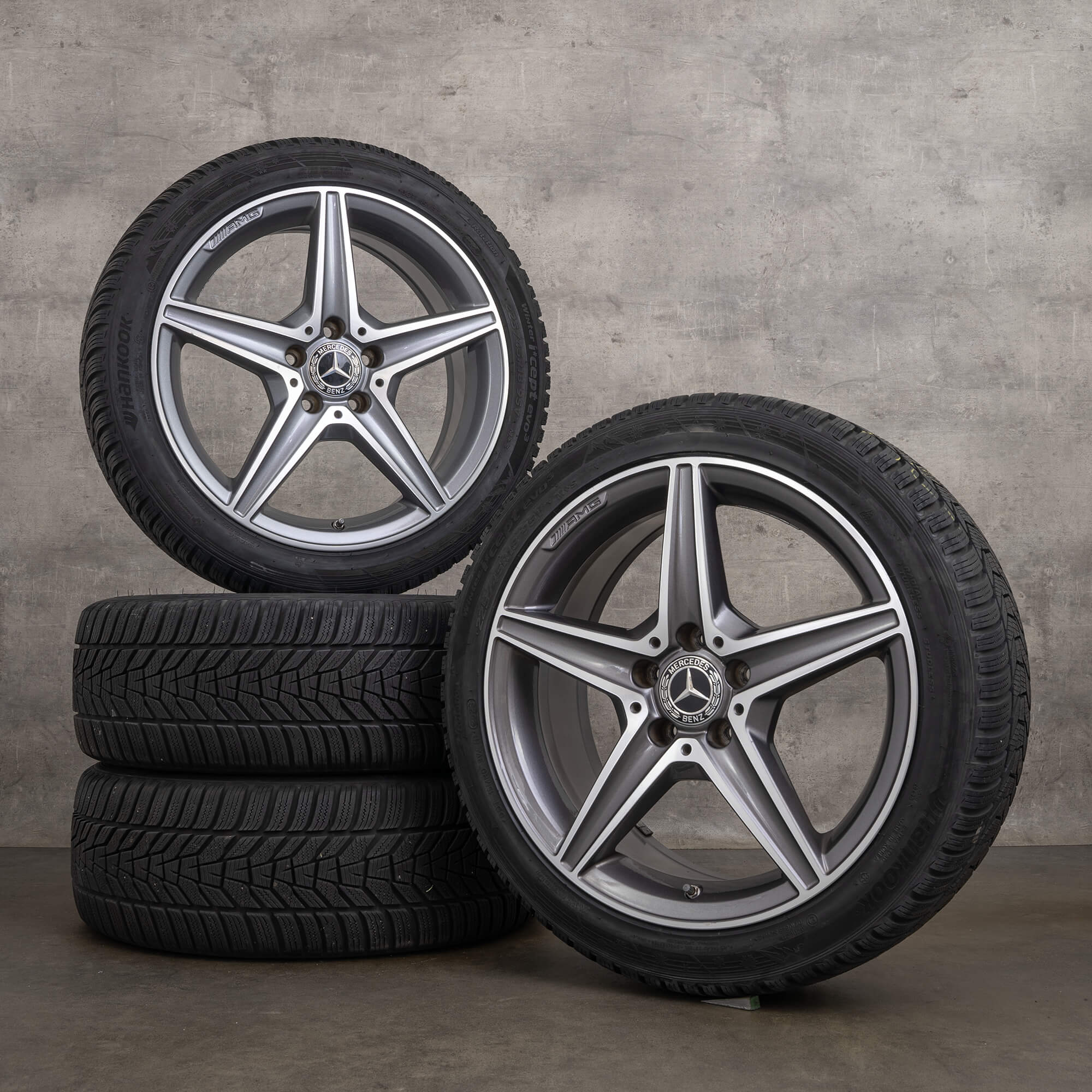OEM AMG Mercedes Benz C-Class 18 inch W205 S205 C205 A205 rims winter ...