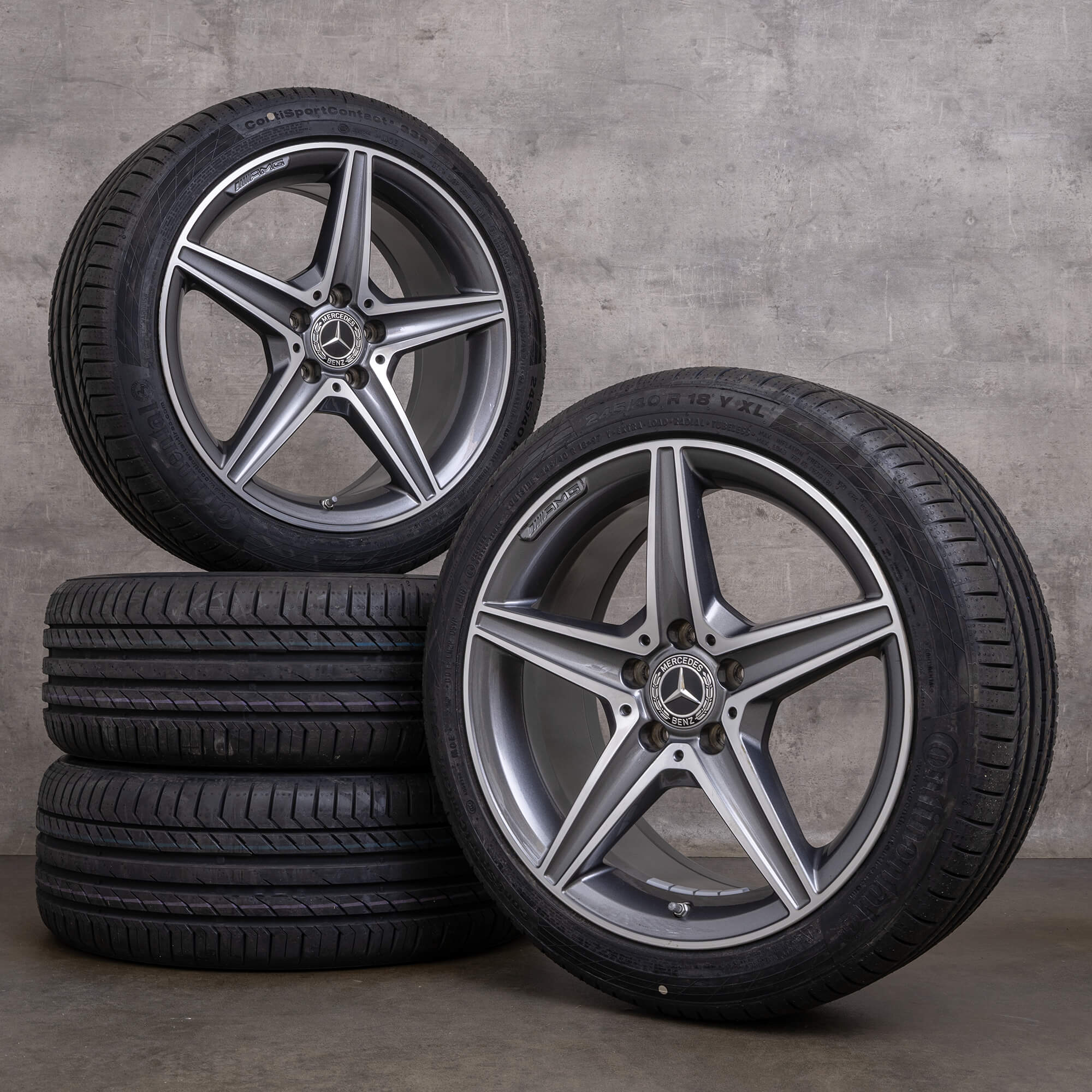 OEM Mercedes Benz C-Class AMG rims 18 inch W205 S205 C205 A205 ...