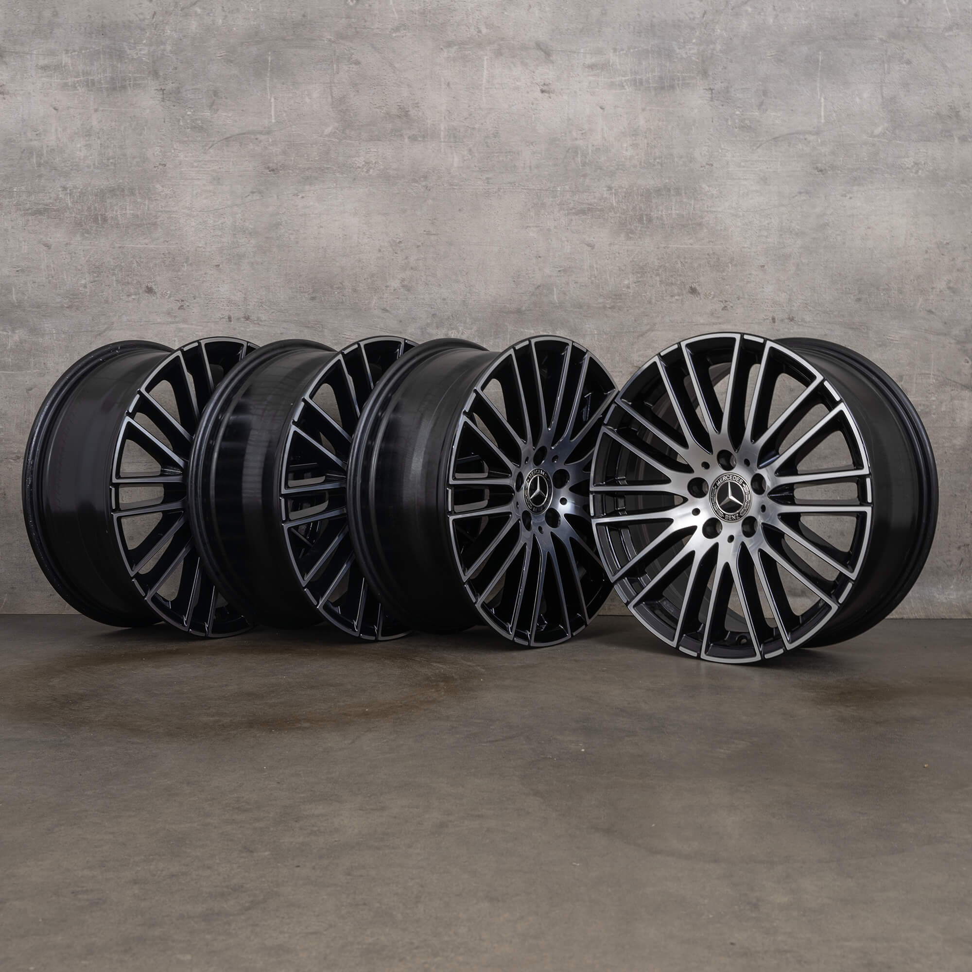 OEM Mercedes Benz C-Class rims 18 inch W206 S206 A2064014900 black high ...