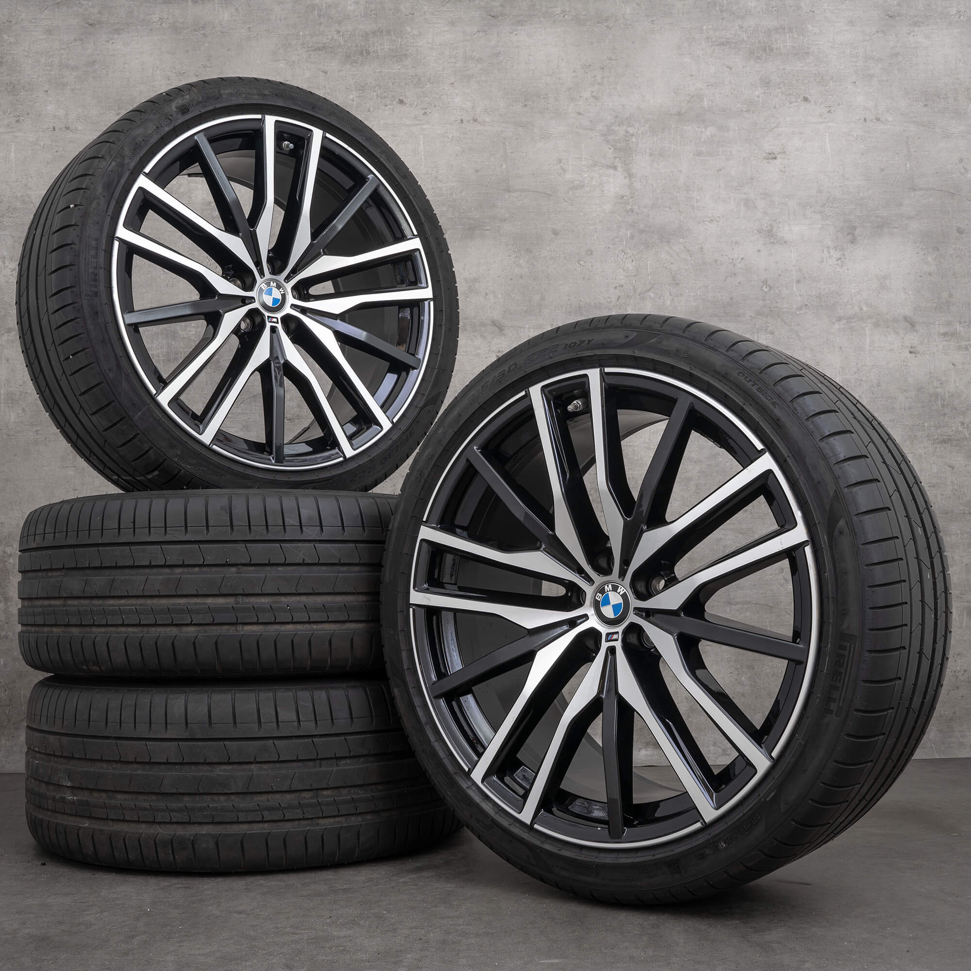 BMW X5 G05 X6 G06 summer wheels 22 inch rims 742 M tires