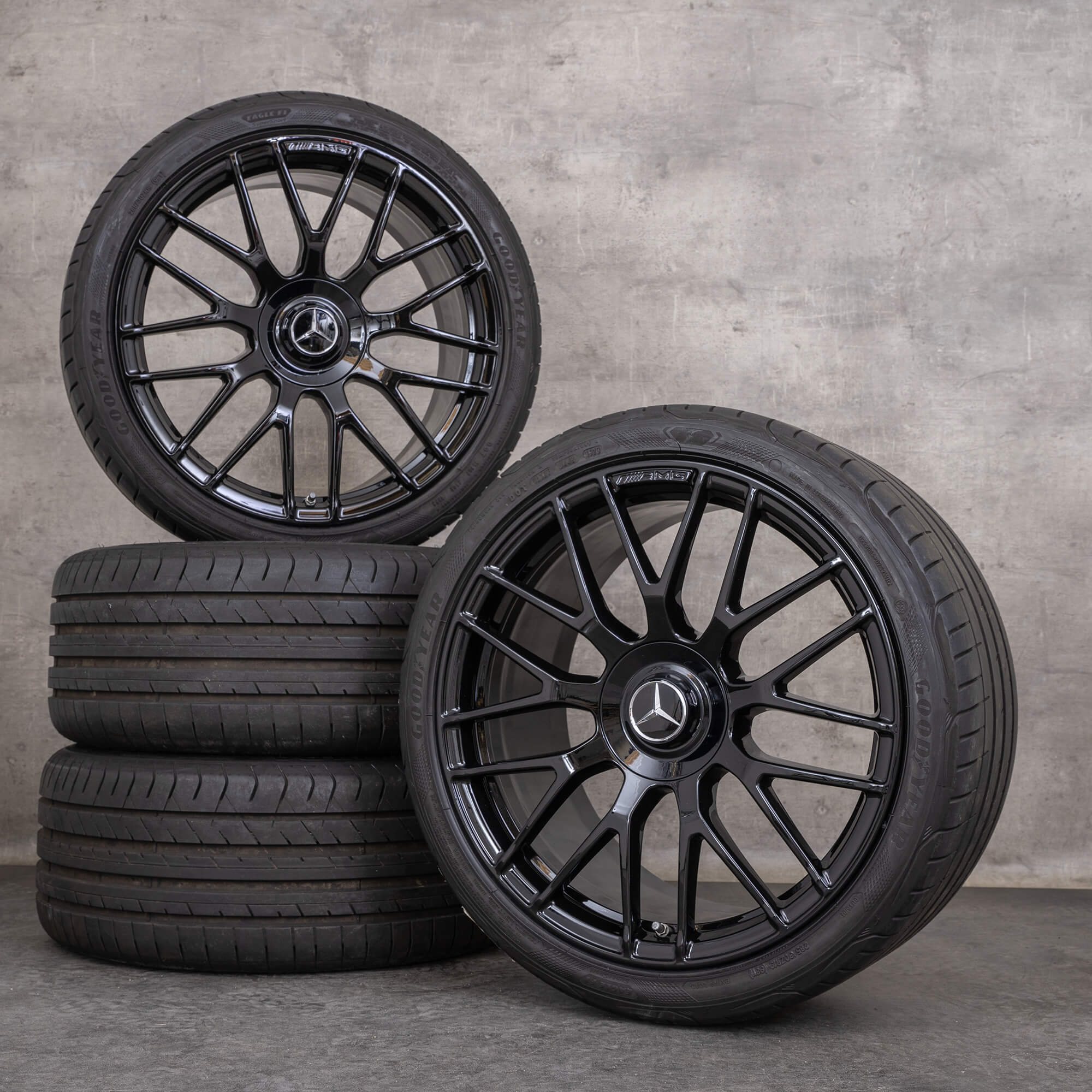 Original Mercedes Benz CLS 63 AMG jante 19 inch C218 X218 anvelope vară ...