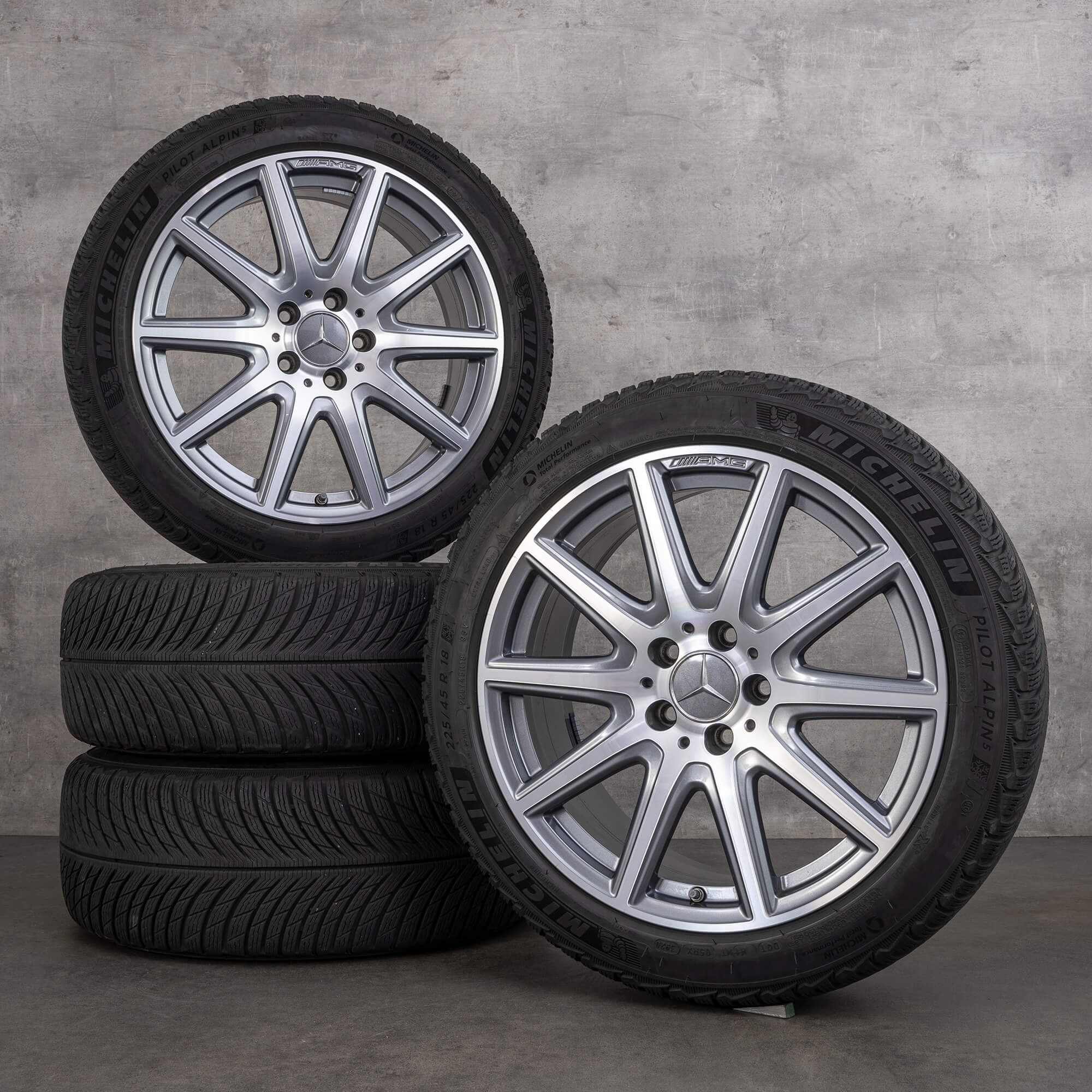 AMG Mercedes A-Class A45 & S W177 CLA35 CLA 45 C118 winter wheels 18 ...