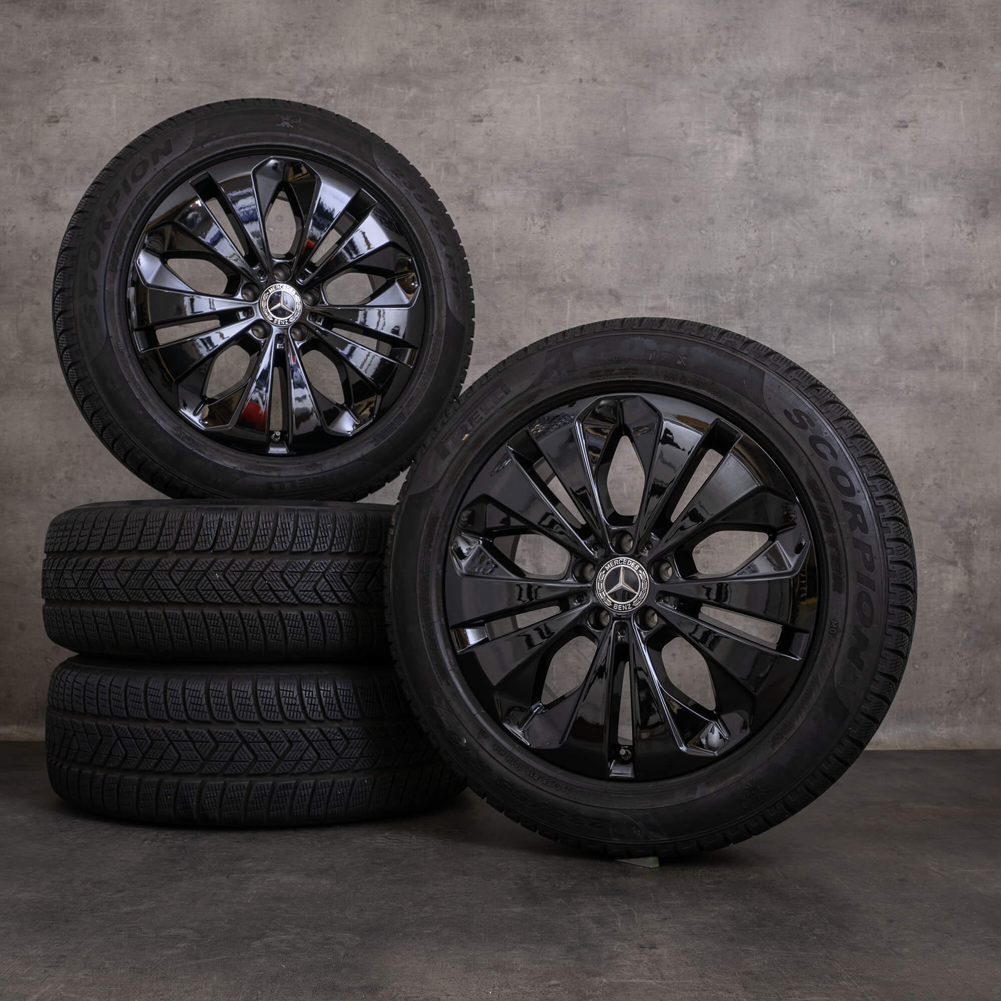 Original Mercedes Benz EQC vinterhjul 19 tum N293 fälgar / fälg ...