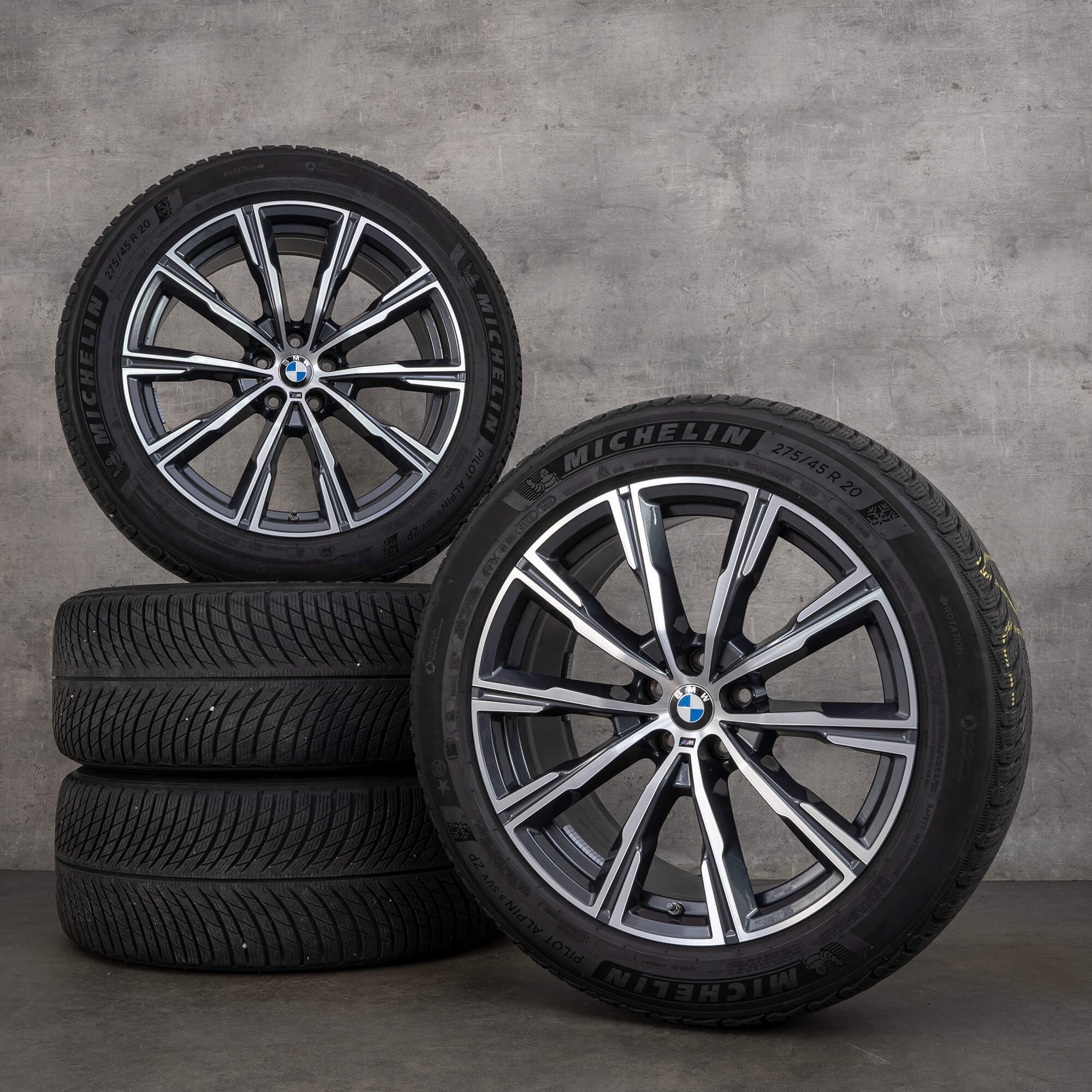 BMW X5 G05 X6 G06 20 inch rims winter tires OEM wheels M740 8071996