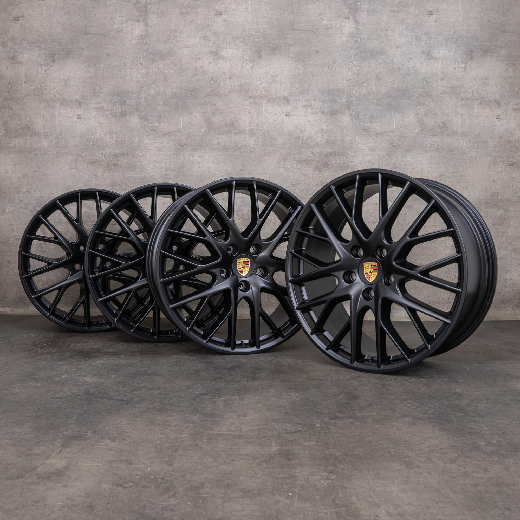 OEM Porsche Panamera Rims 21 inch 971 G2 971601025D 971698025A black matt