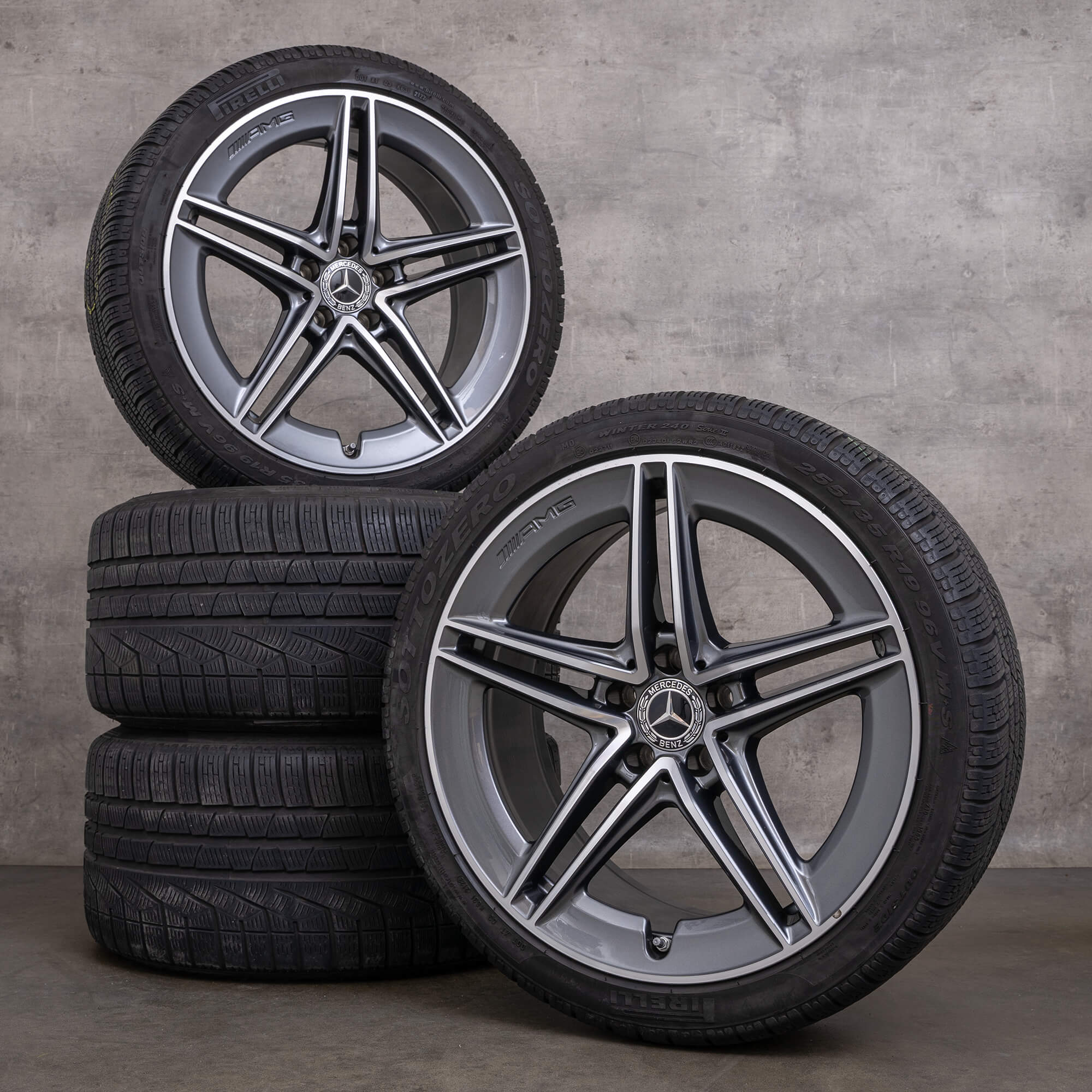 OEM AMG Mercedes Benz C-Class wheels 19 inch C63 S C205 A205 summer ...
