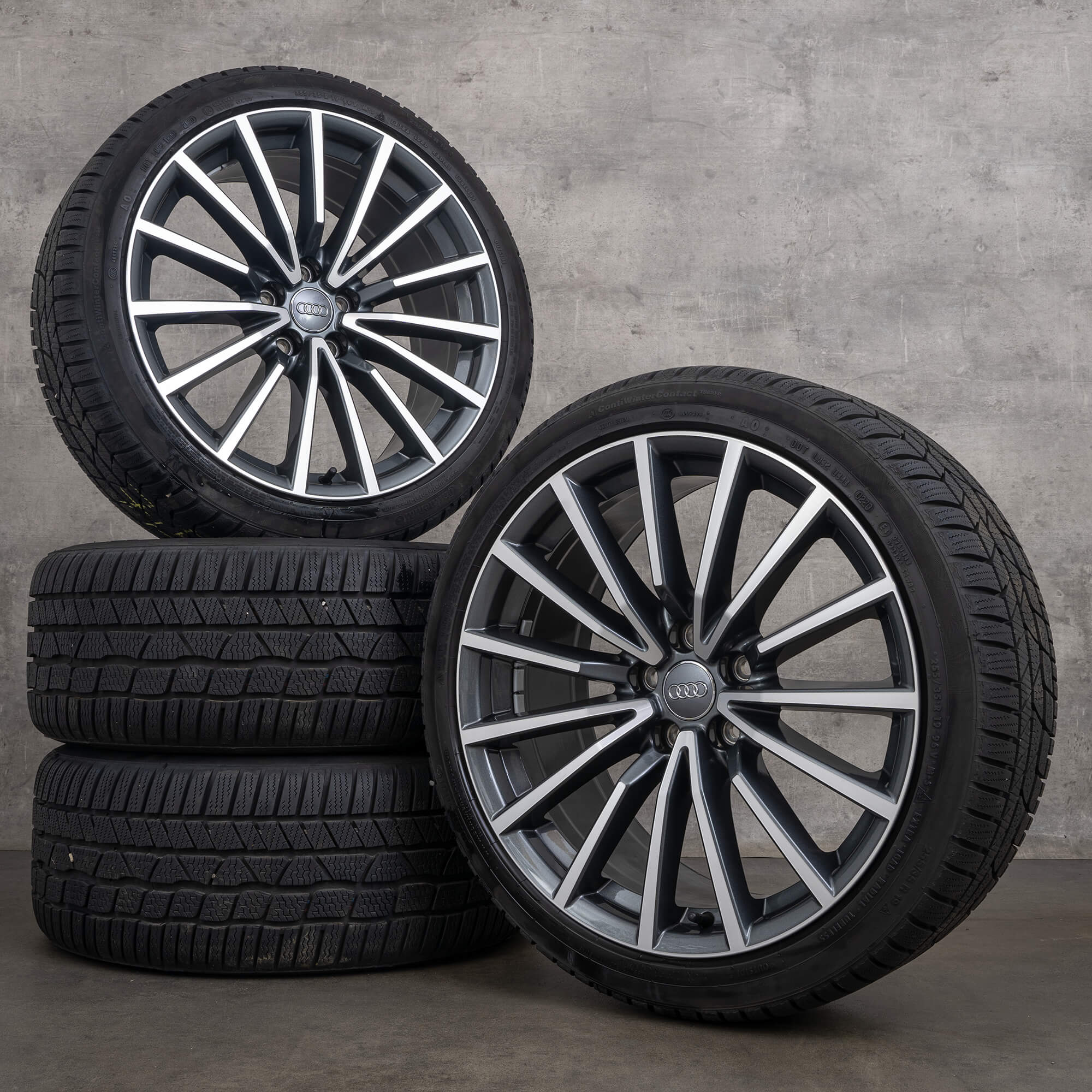 Audi A5 S5 B9 8W OEM winter tires 19 inch alloy rims 8W0601025AN