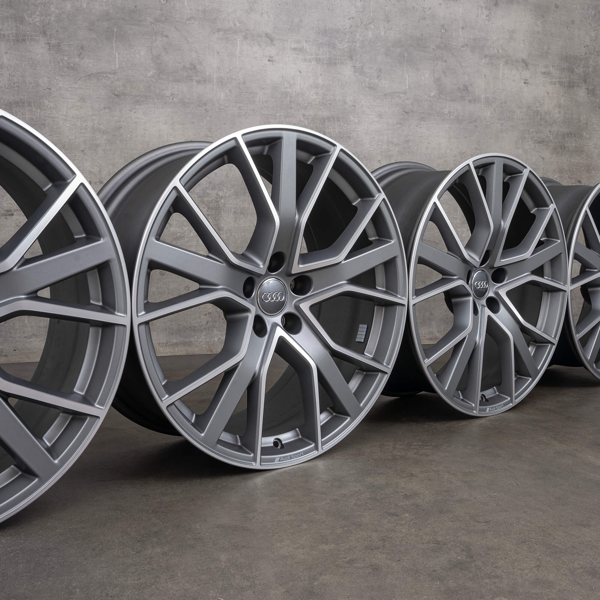 Audi A5 S5 B9 F5 8w 20 Zoll Alufelgen Titan Matt Glanzgedreht