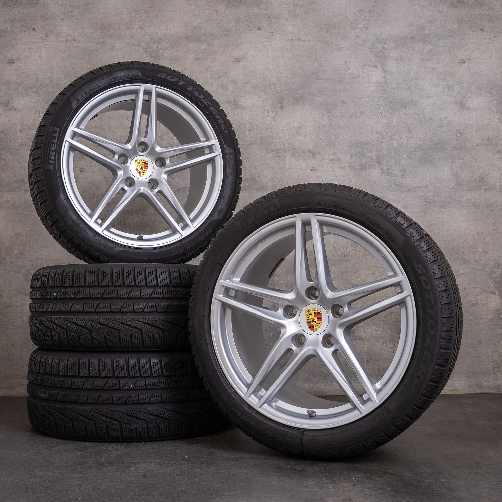 OEM Porsche 911 snow tire packages 19 inch 991 II rims 99136251000 ...