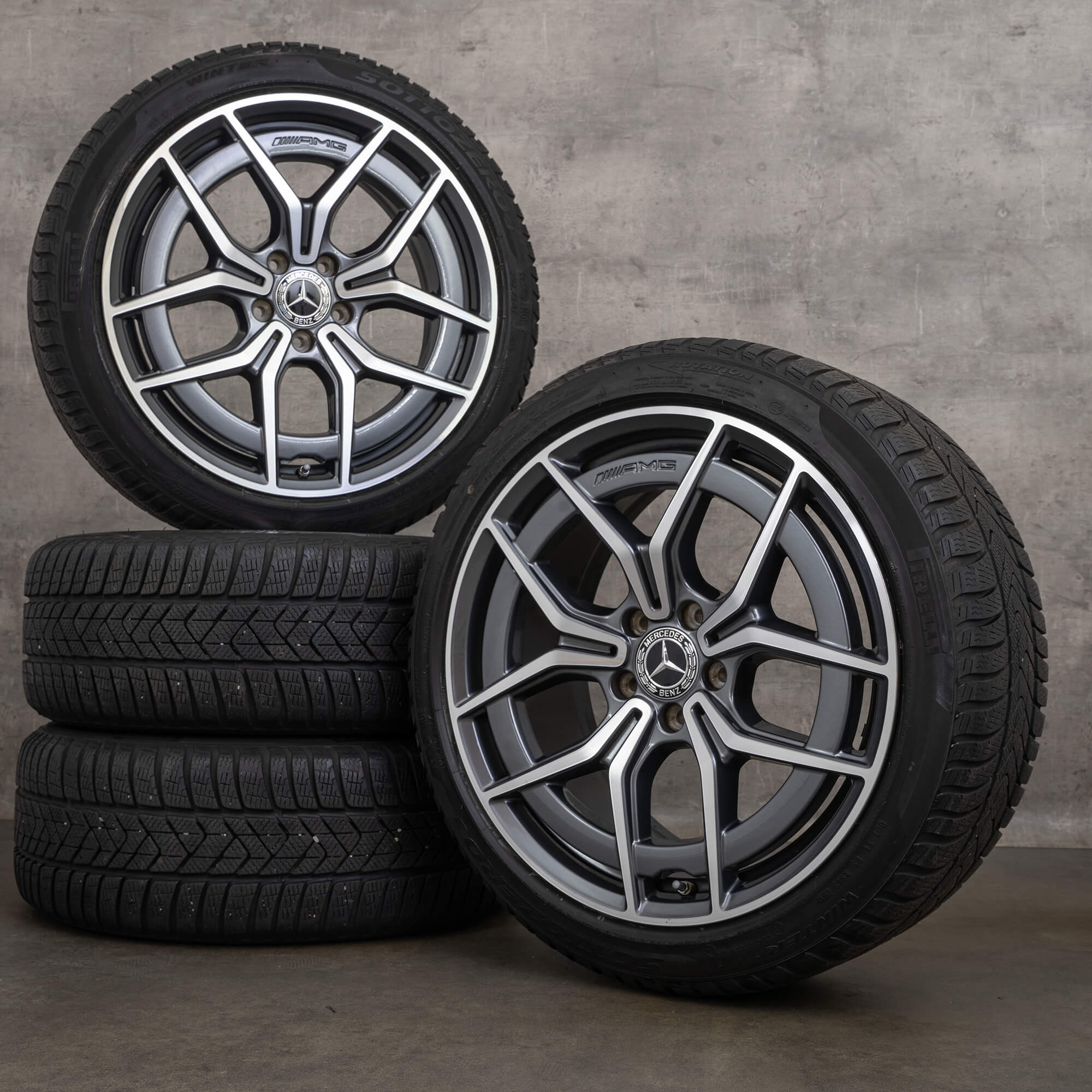 OEM AMG Mercedes E Class W213 W238 19 inch winter tires rims A2134016600