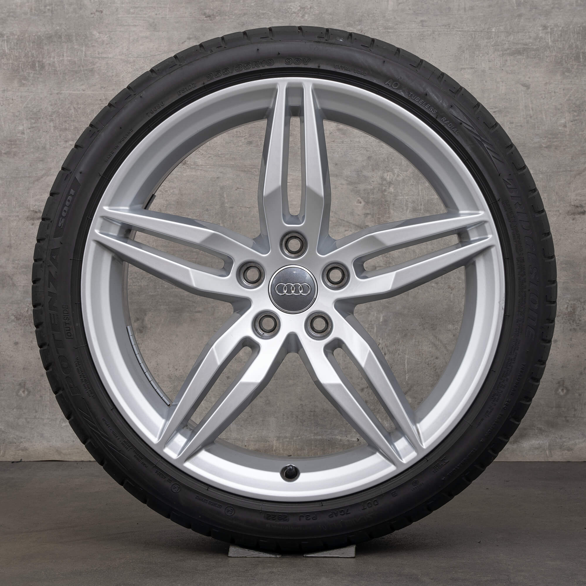 Audi A5 S5 8W B9 summer wheels tires 18 inch alloy rims 8W0601025AM