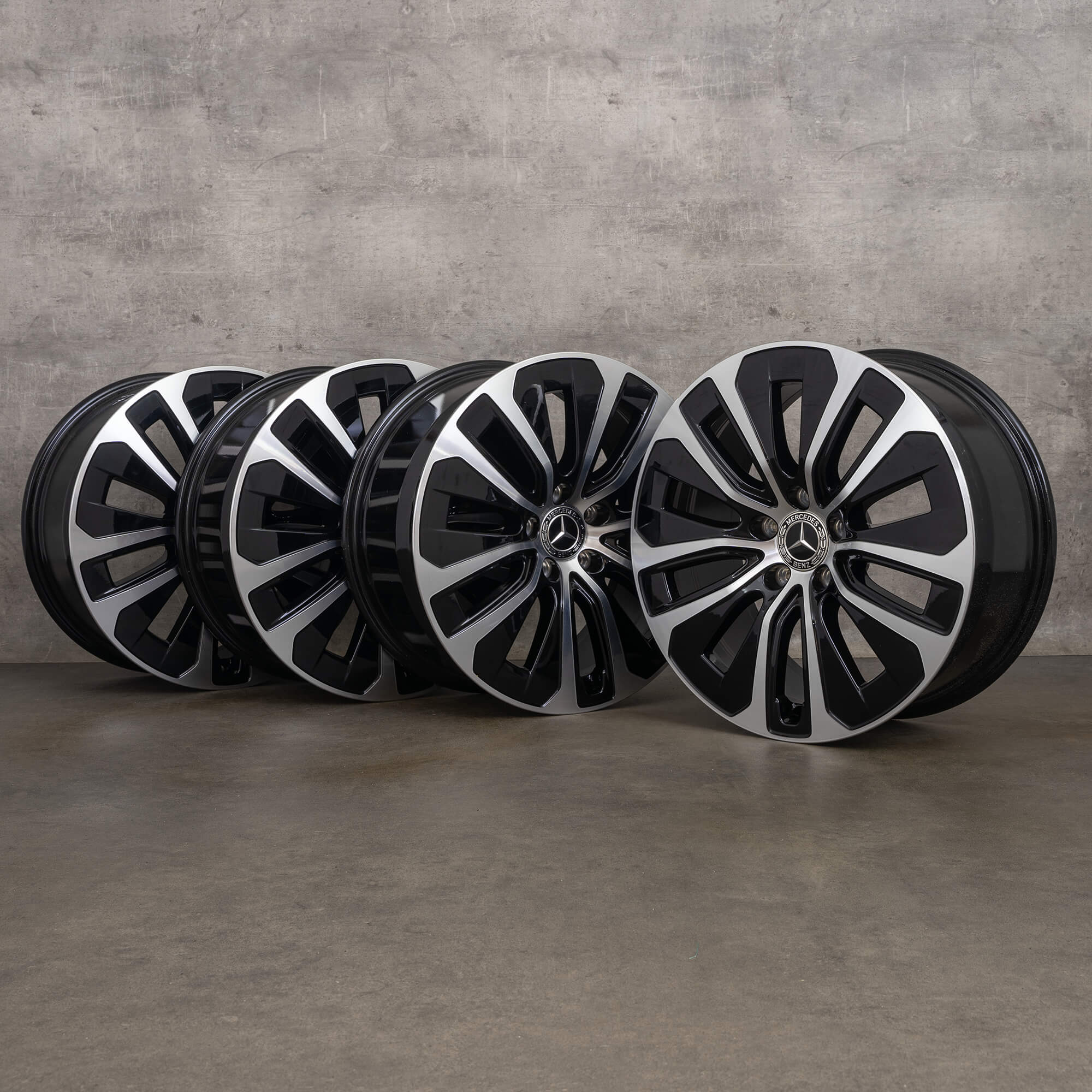 OEM Mercedes GLC X254 18 inch rims A2544015100 black NEW