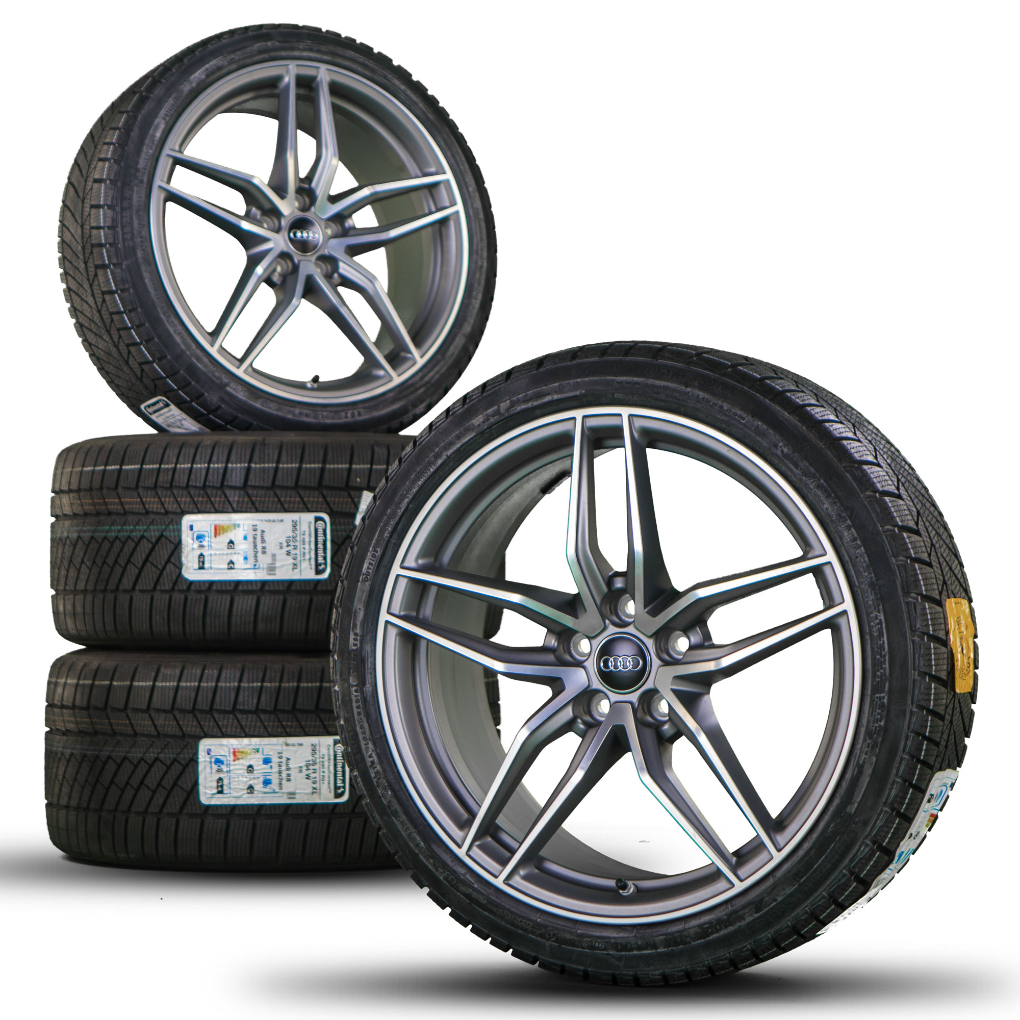 OEM Audi R8 snow tire packages 19 inch 4S rims 4S0601025D 4S0601025E ...