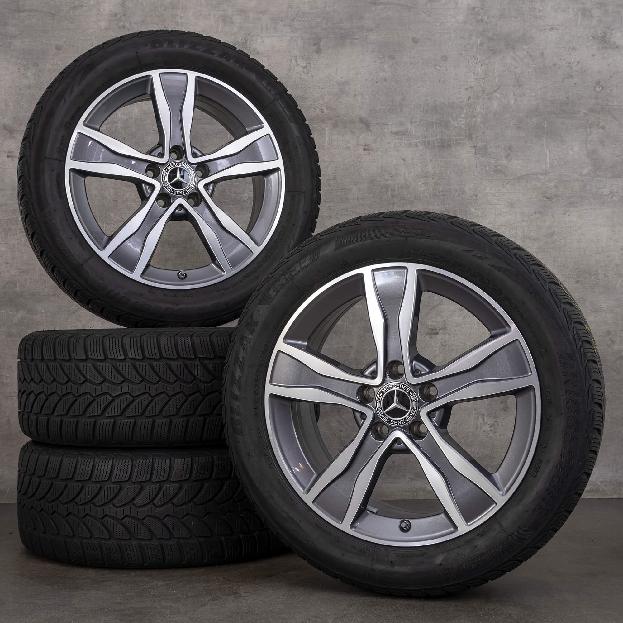 Mercedes Benz C-Class W205 winter wheels 17 inch tires rims