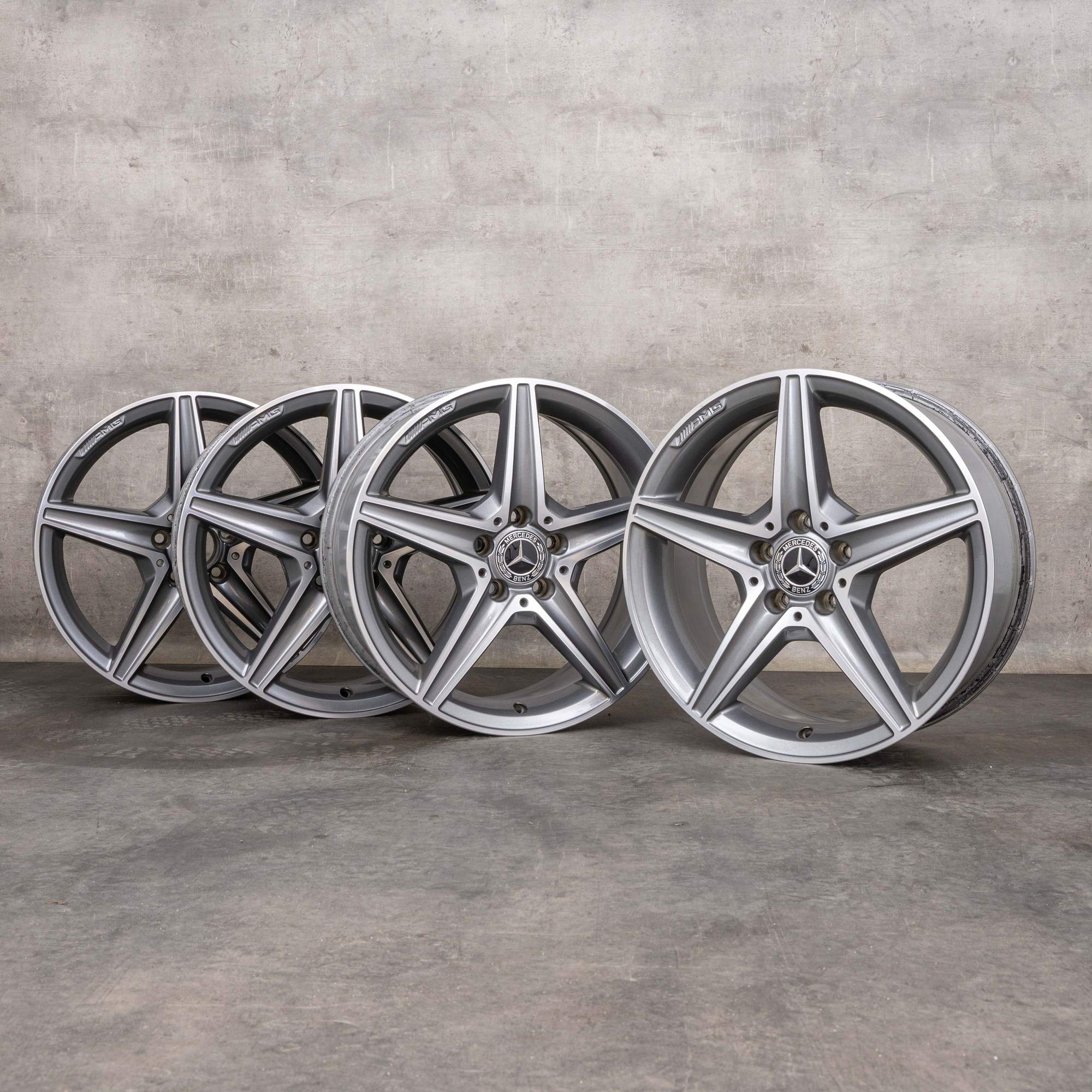 OEM Mercedes Benz C-Class AMG Rims 18 inch W205 S205 C205 A205 ...