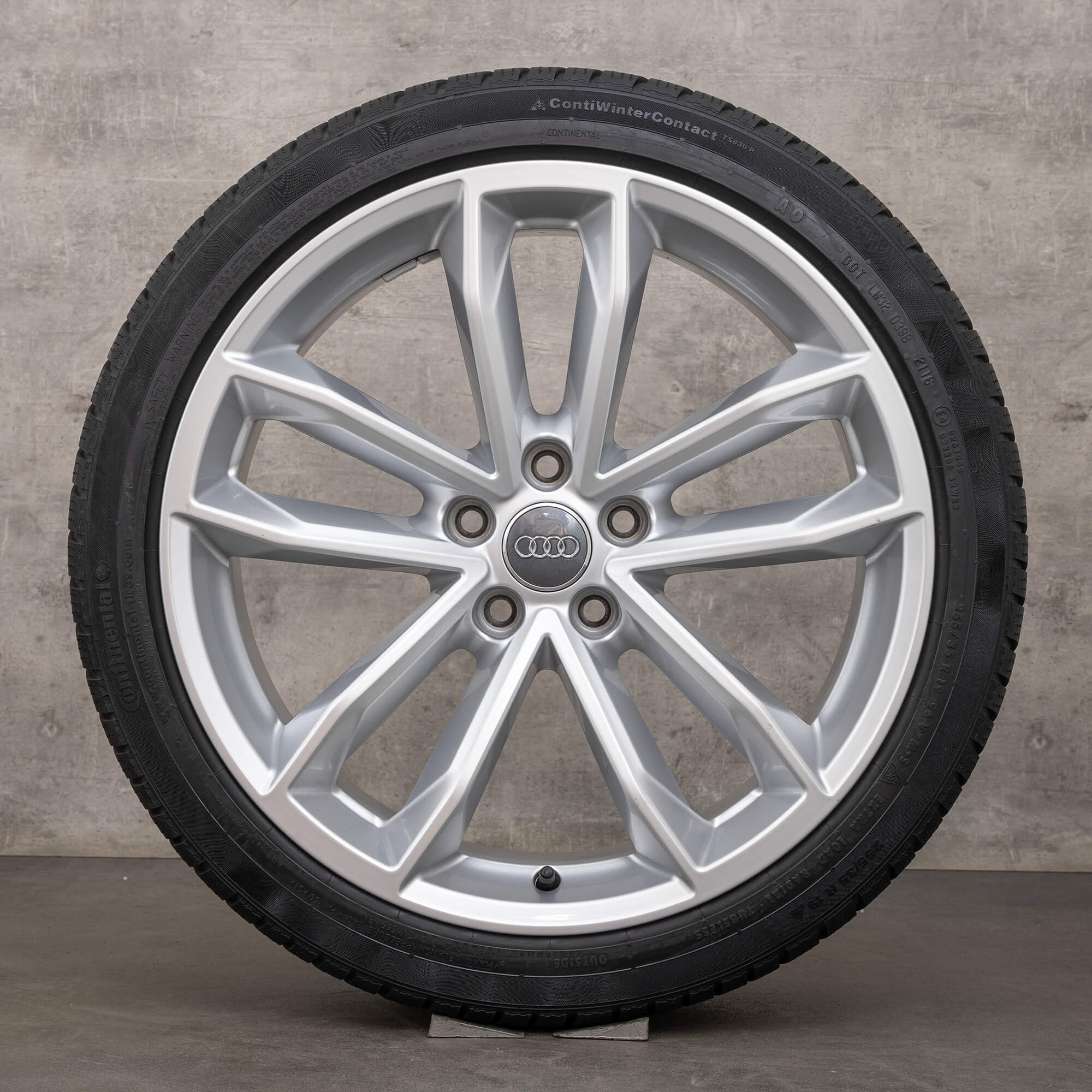Audi A5 S5 B9 8W winter wheels tires 19 inch Cavo rims silver 8W0601025DF