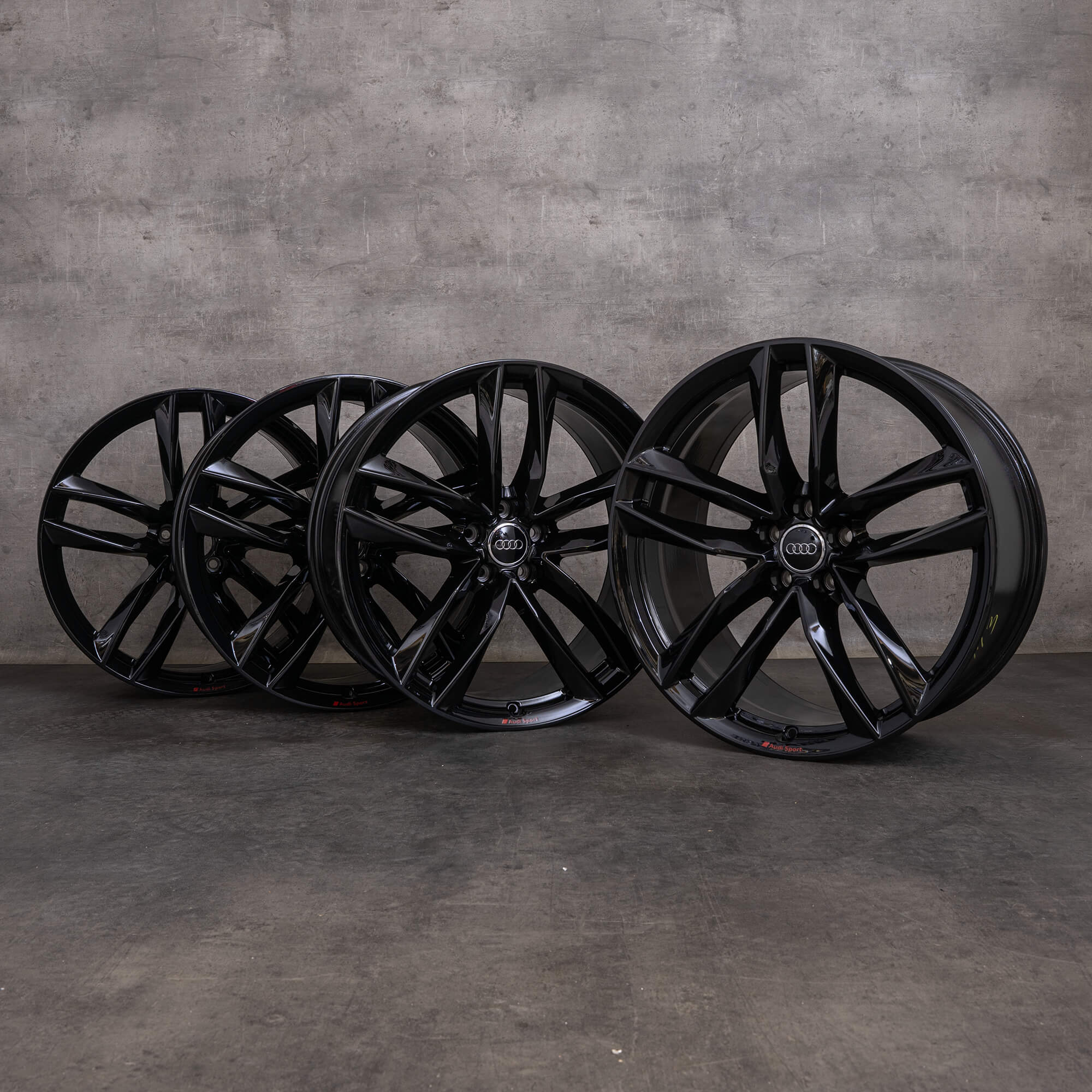 OEM Audi RS6 Rims 21 inch 4G 4G0601025CG black glossy
