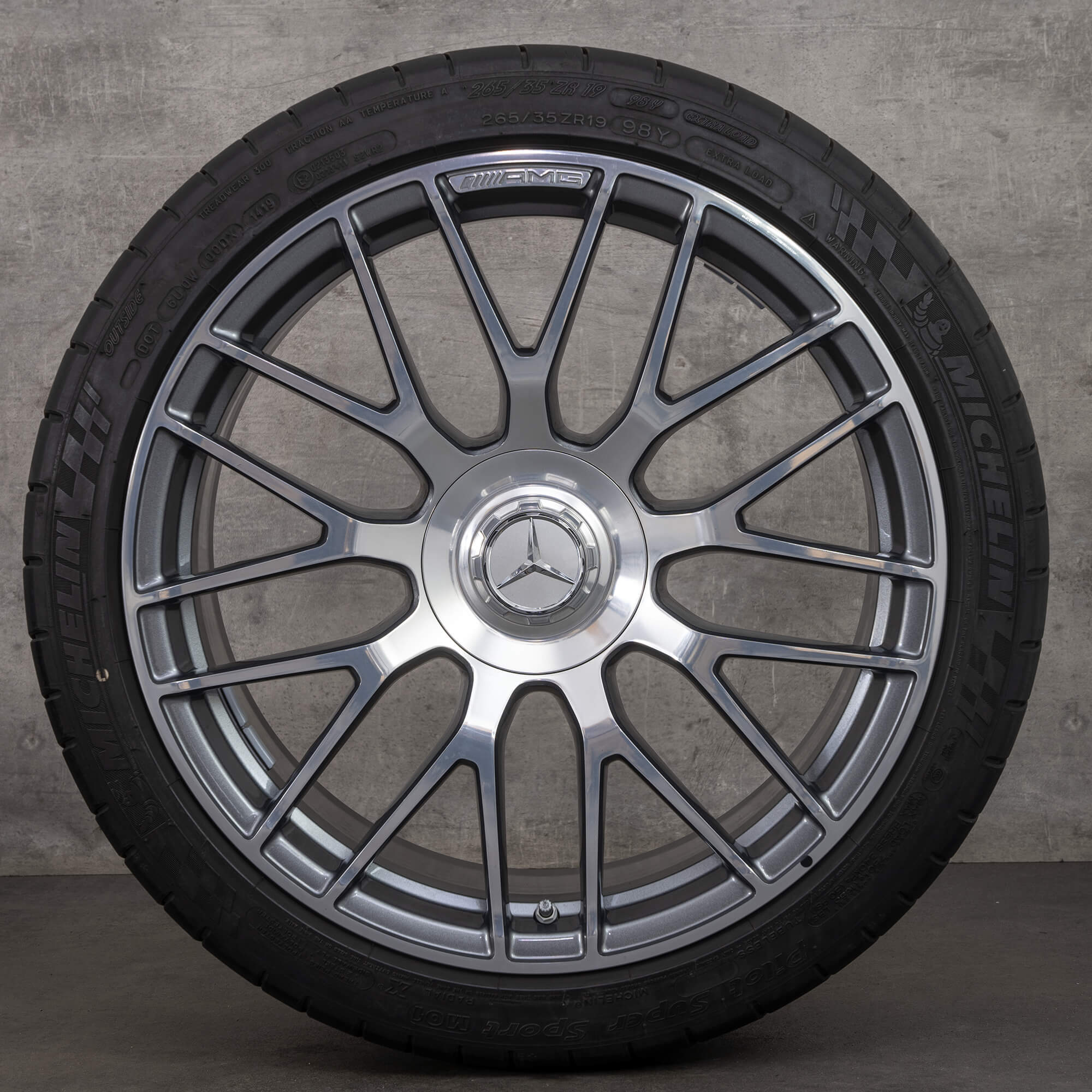 AMG Mercedes Benz summer wheels C63 S W205 S205 19 inch rims tires