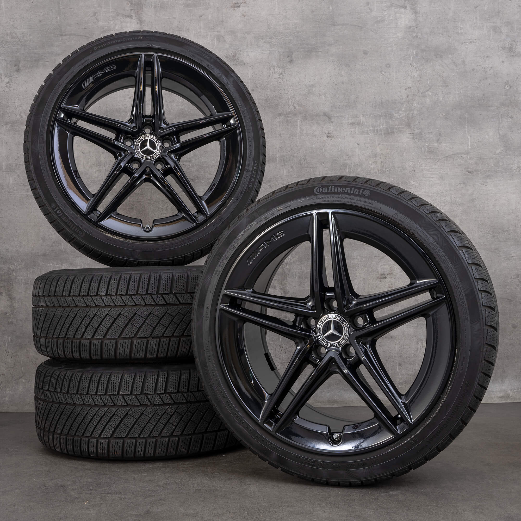 AMG 19 inch Mercedes velgen C-Klasse W205 S205 C63 S wintervelgen ...