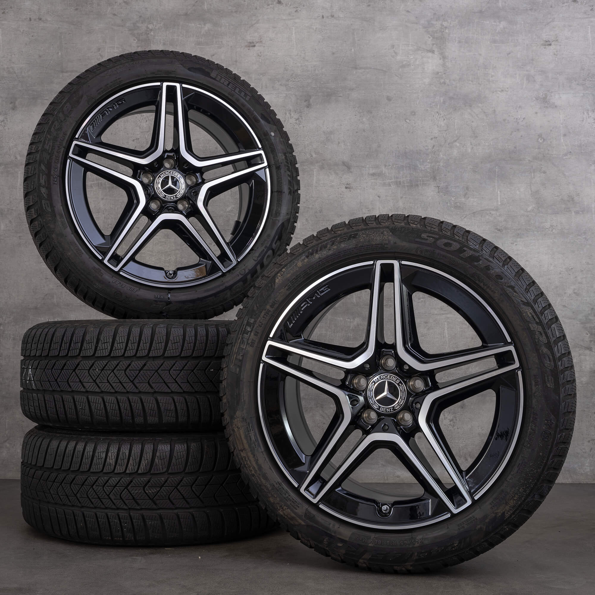 AMG Mercedes Benz Classe E W213 S213 C238 A238 18 pouces roues hiver ...