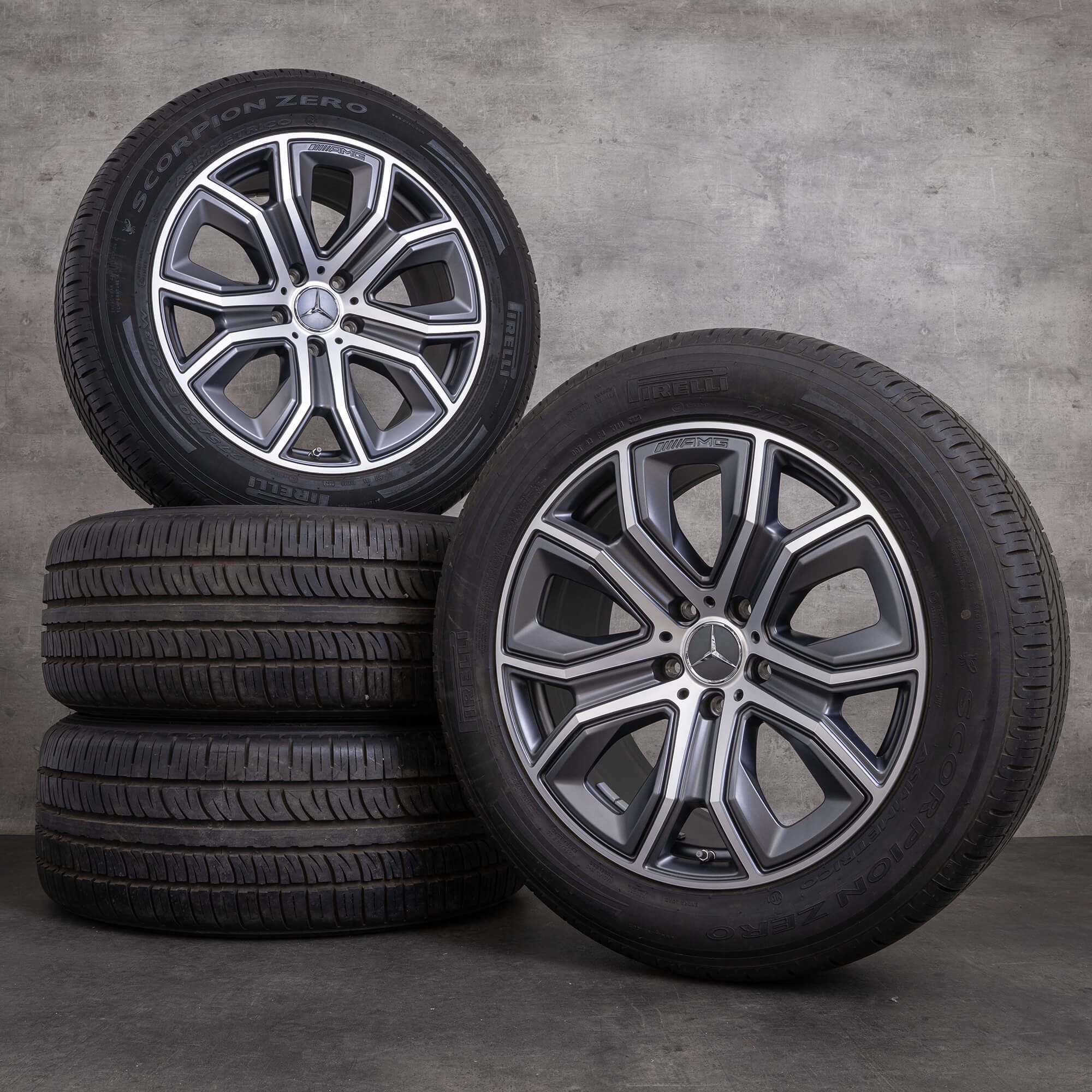 Original Mercedes Benz G-Class G63 AMG jante 20 inch W463 W465 anvelope ...