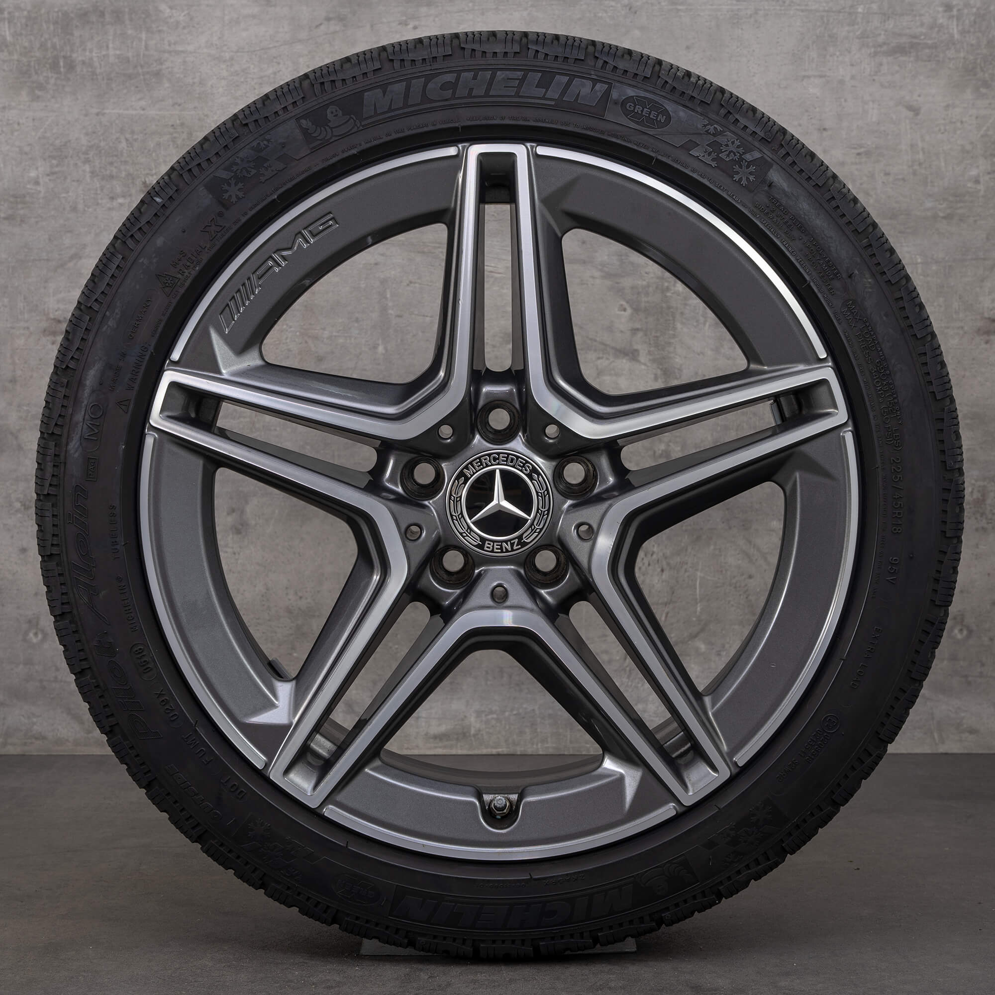 AMG 18 inch Mercedes Benz rims C-Class W205 C43 C450 sport winter wheels