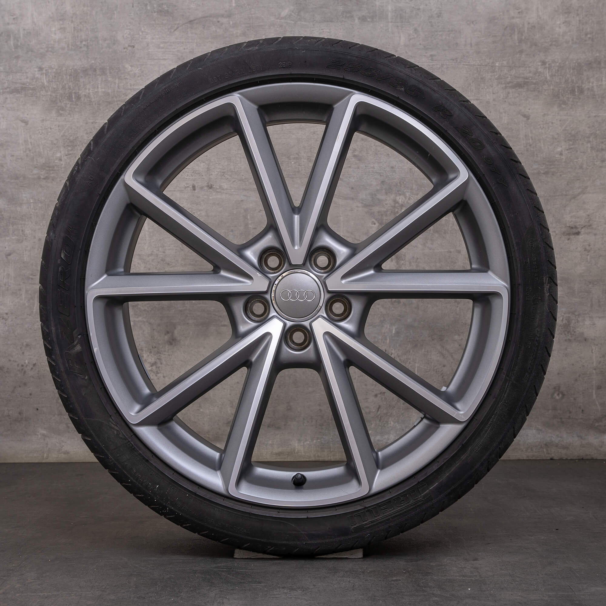 OEM Audi Q3 RSQ3 rims 20 inch 8U summer wheels 8U0601025AK titan matt ...