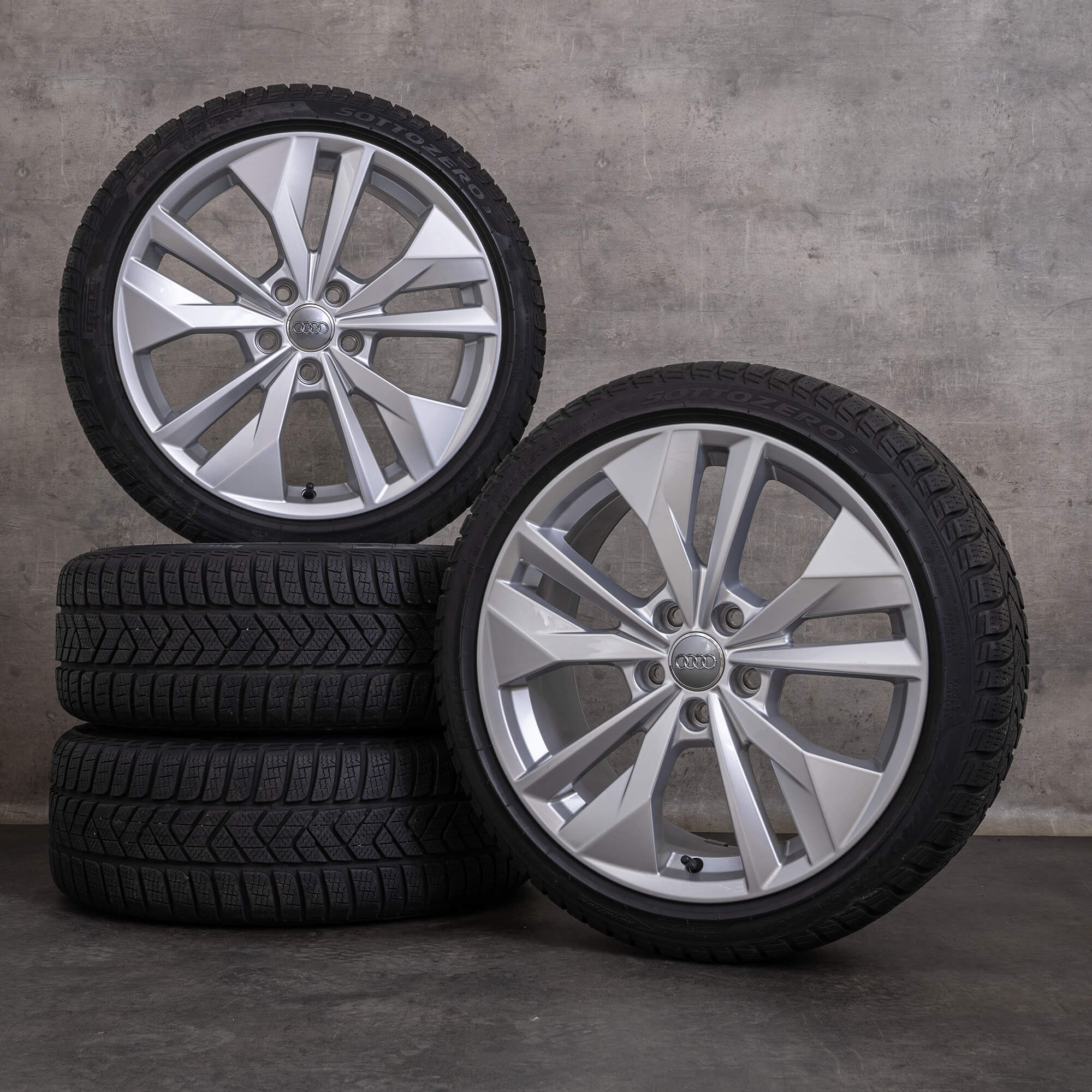 OEM Audi A3 Allstreet snow tire packages 18 inch 8Y rims 8Y0601025AC silver