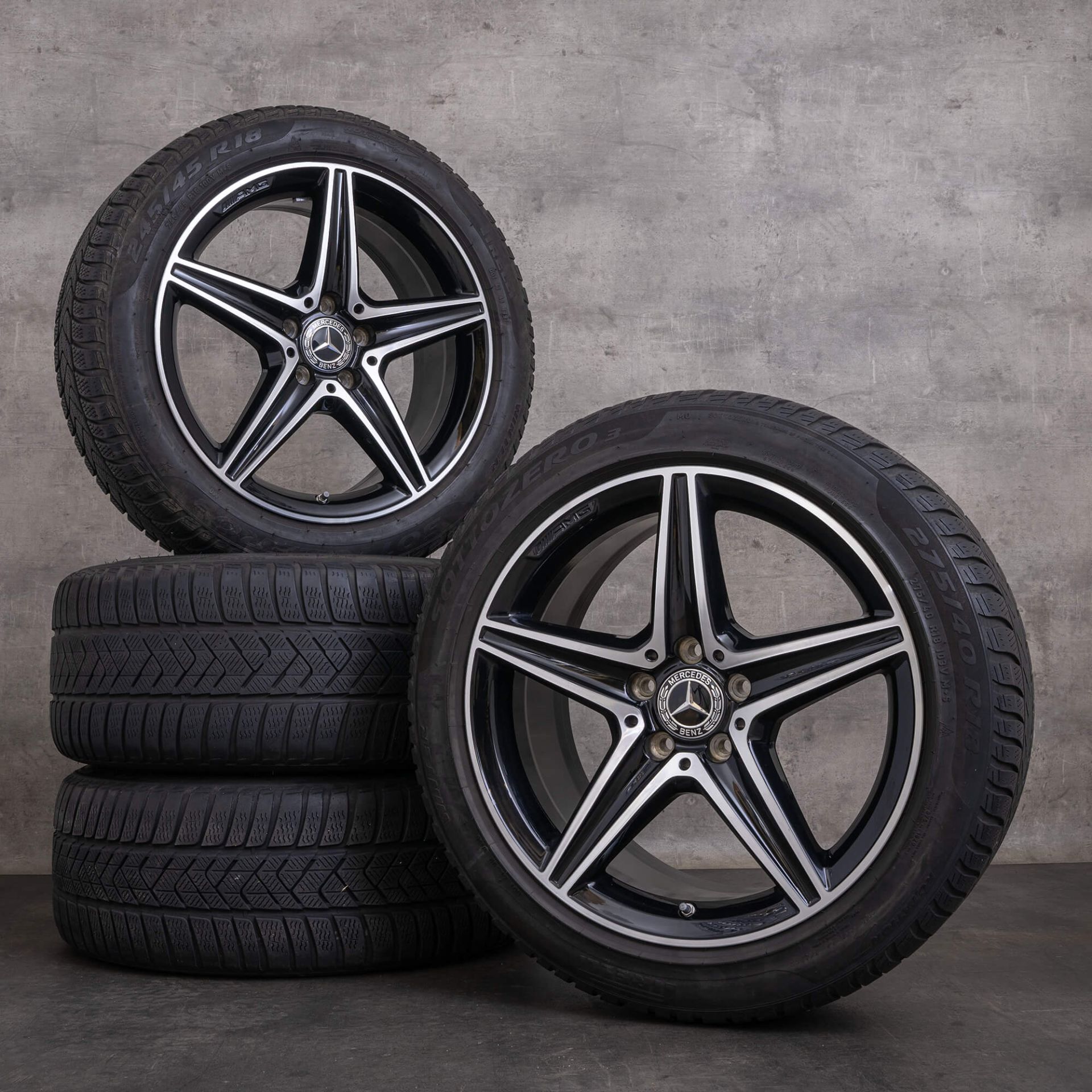 OEM Mercedes Benz E-Class AMG snow tire packages 18 inch W213 S213 A238 C238 E300 Rims ...