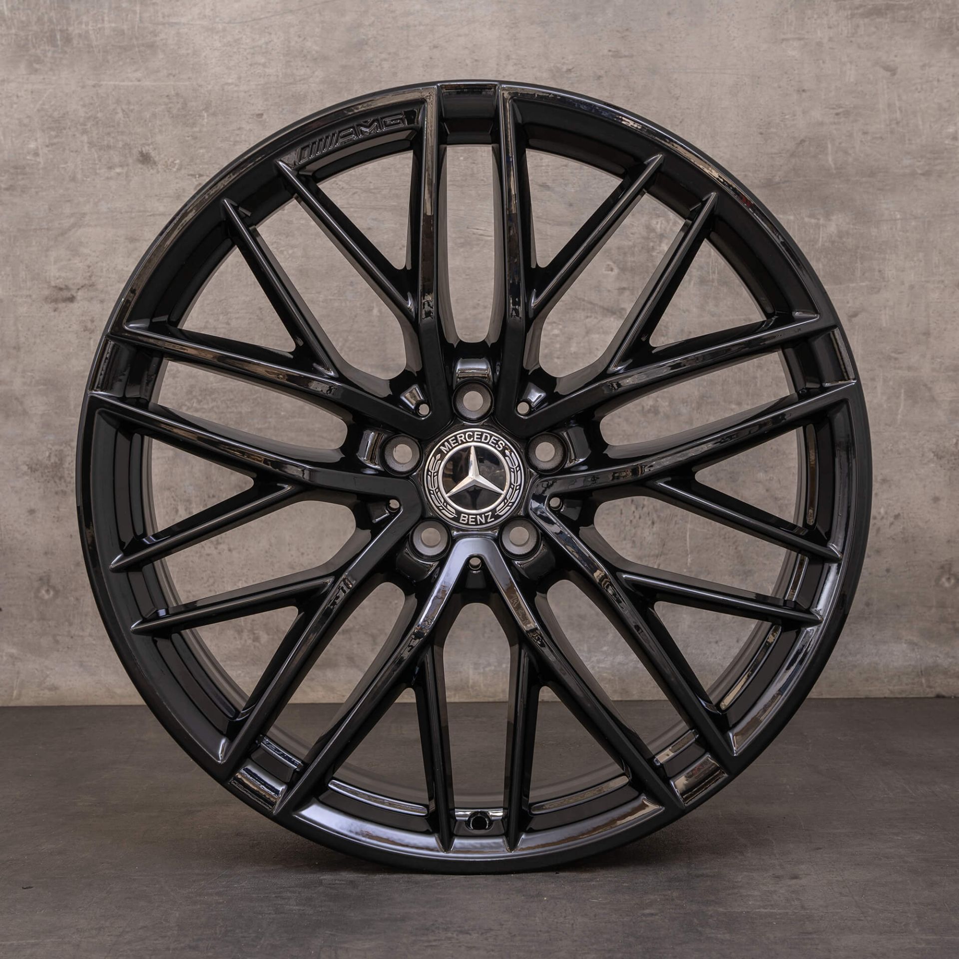 Original Mercedes Benz GLC 43 AMG Felgen 21 Zoll C253 X253 A2534015700 A2534015800 schwarz glanz