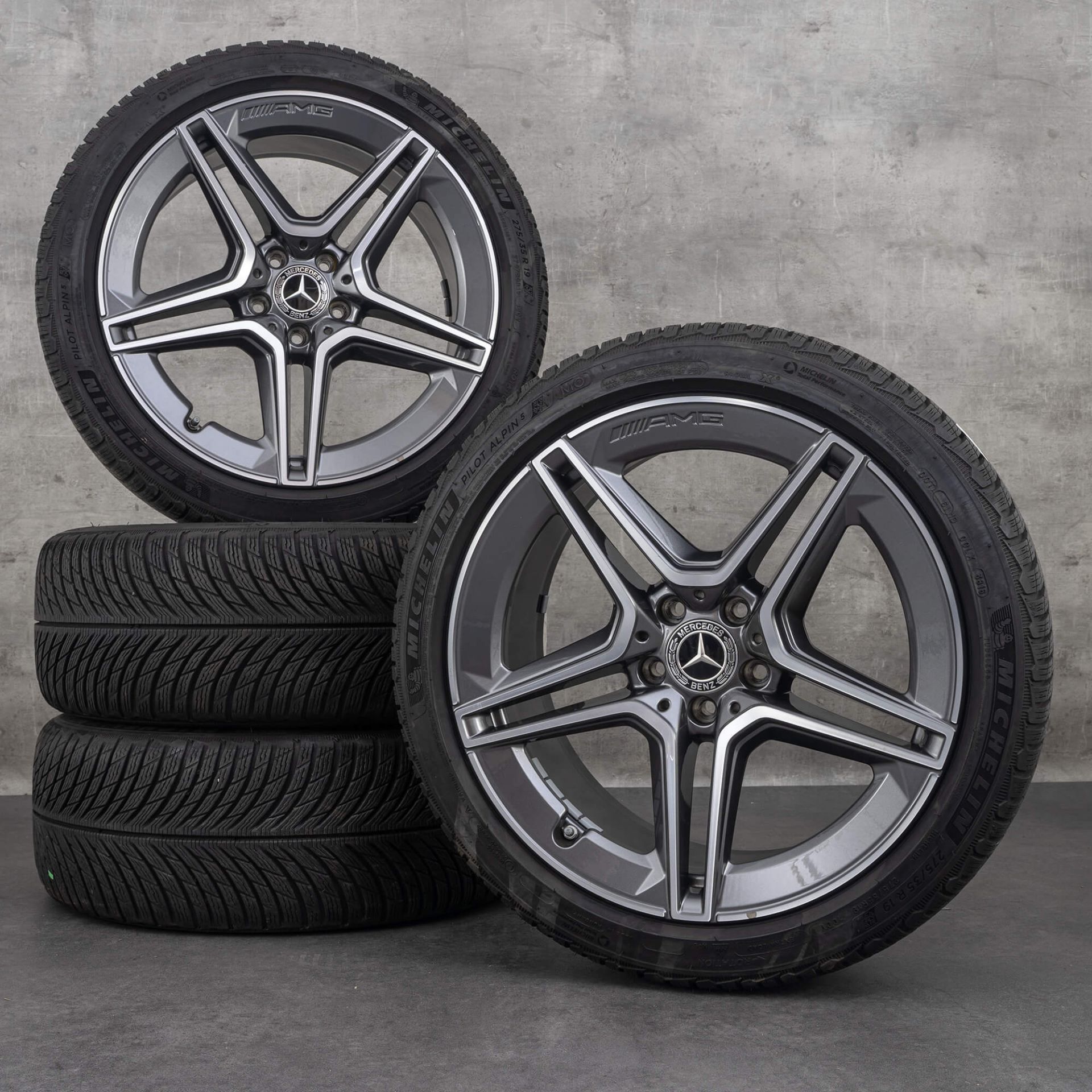 AMG 19 inch Mercedes Benz rims CLS 53 C257 W257 winter tires winter wheels