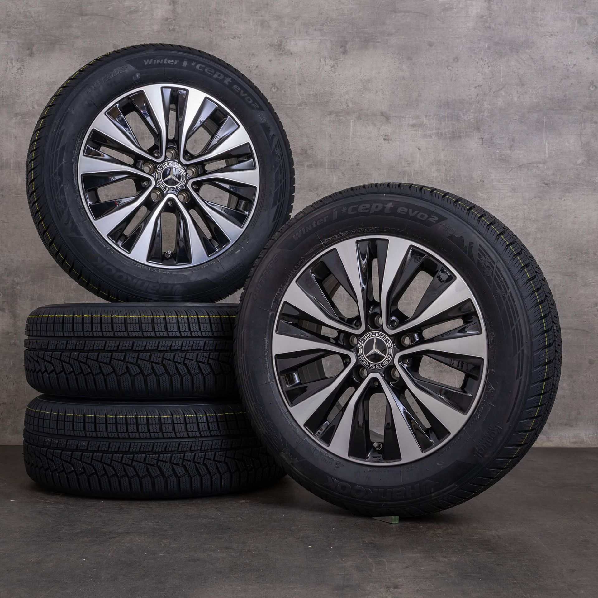 Original Mercedes Benz A B Class CLA vinterhjul 16 tum W177 V177 W247 ...
