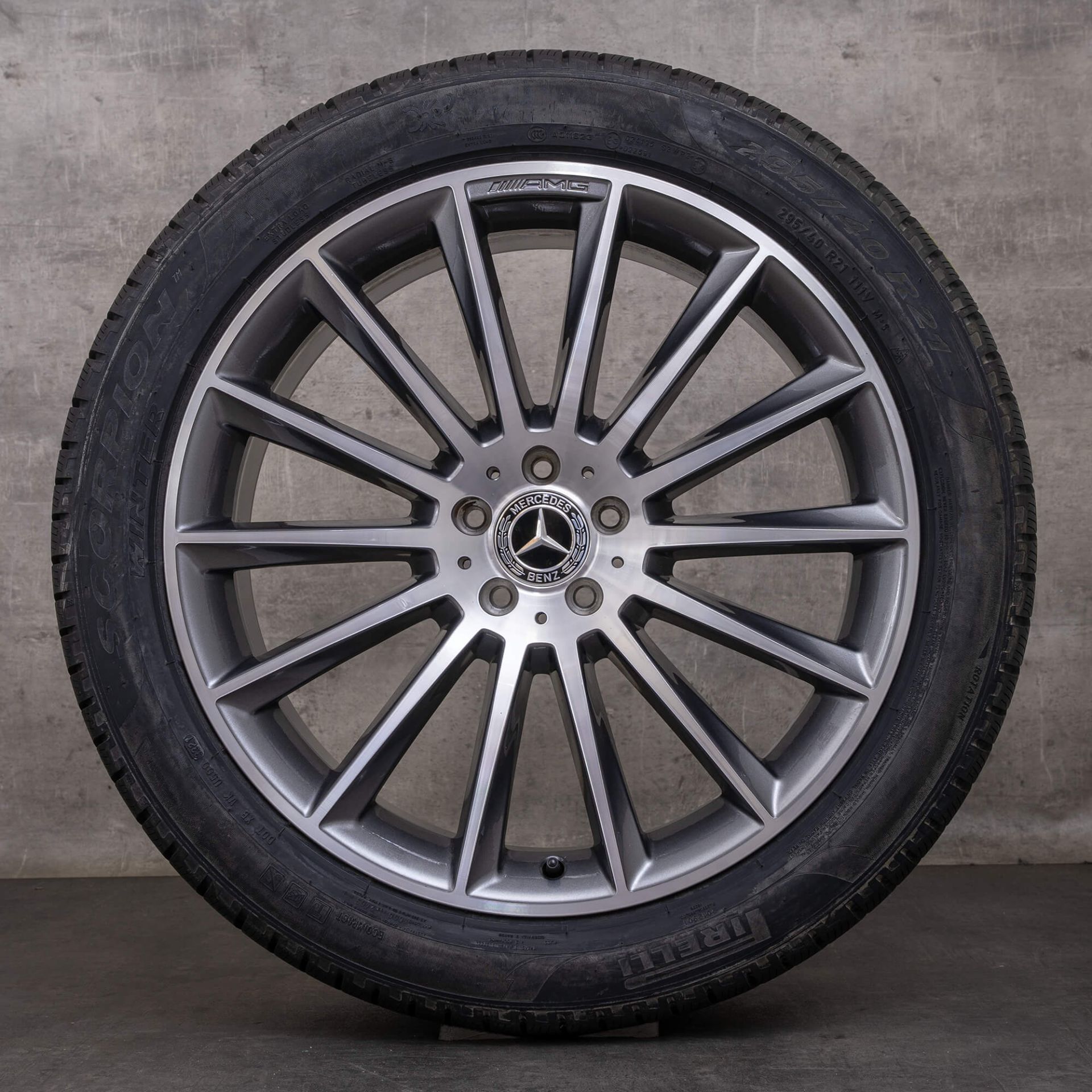 OEM Mercedes Benz GL GLS 63 AMG snow tire packages 21 inch X166 Rims ...