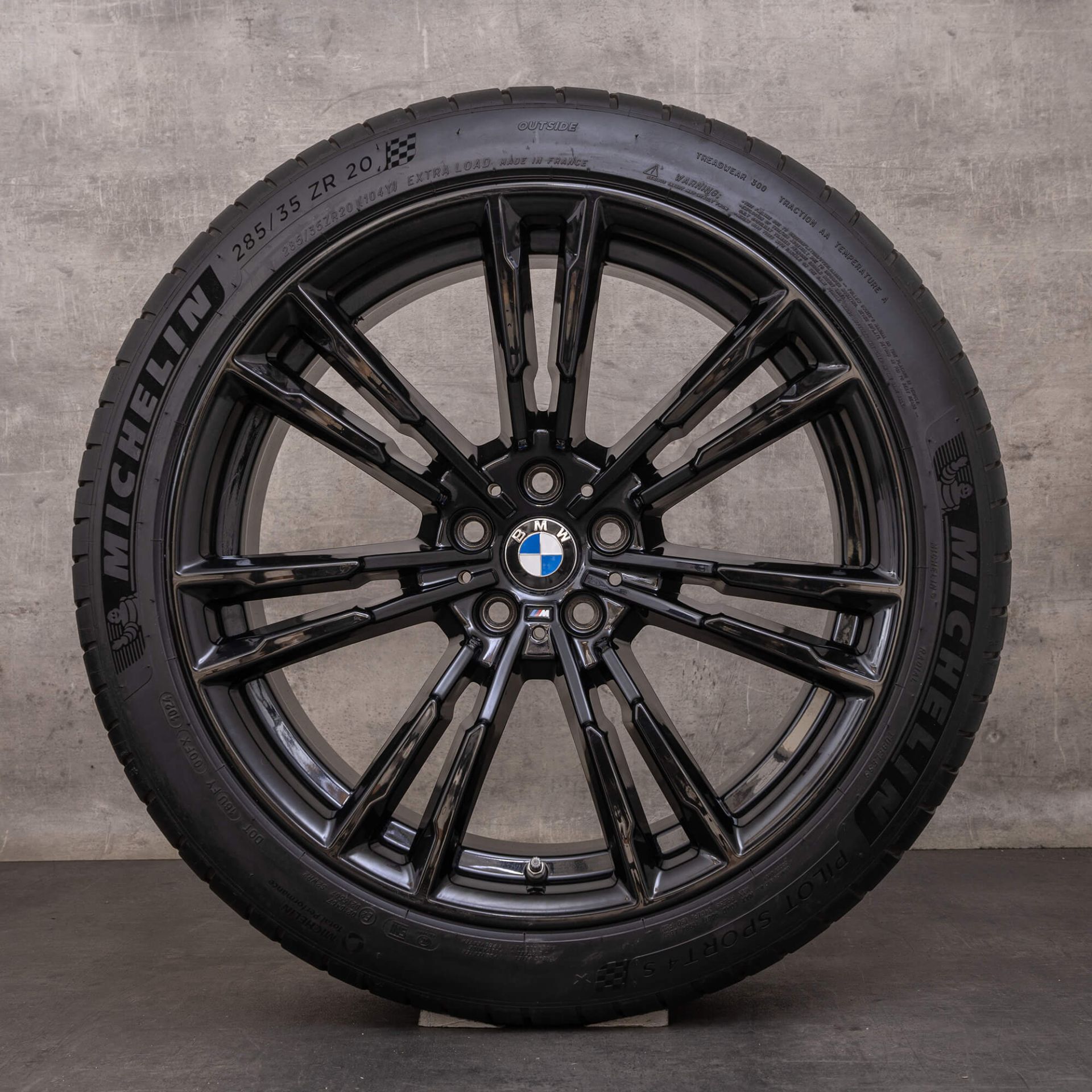Original BMW M5 Felgen 20 Zoll M F90 Sommerräder Styling 706 M 8073977 8083979 schwarz glanz