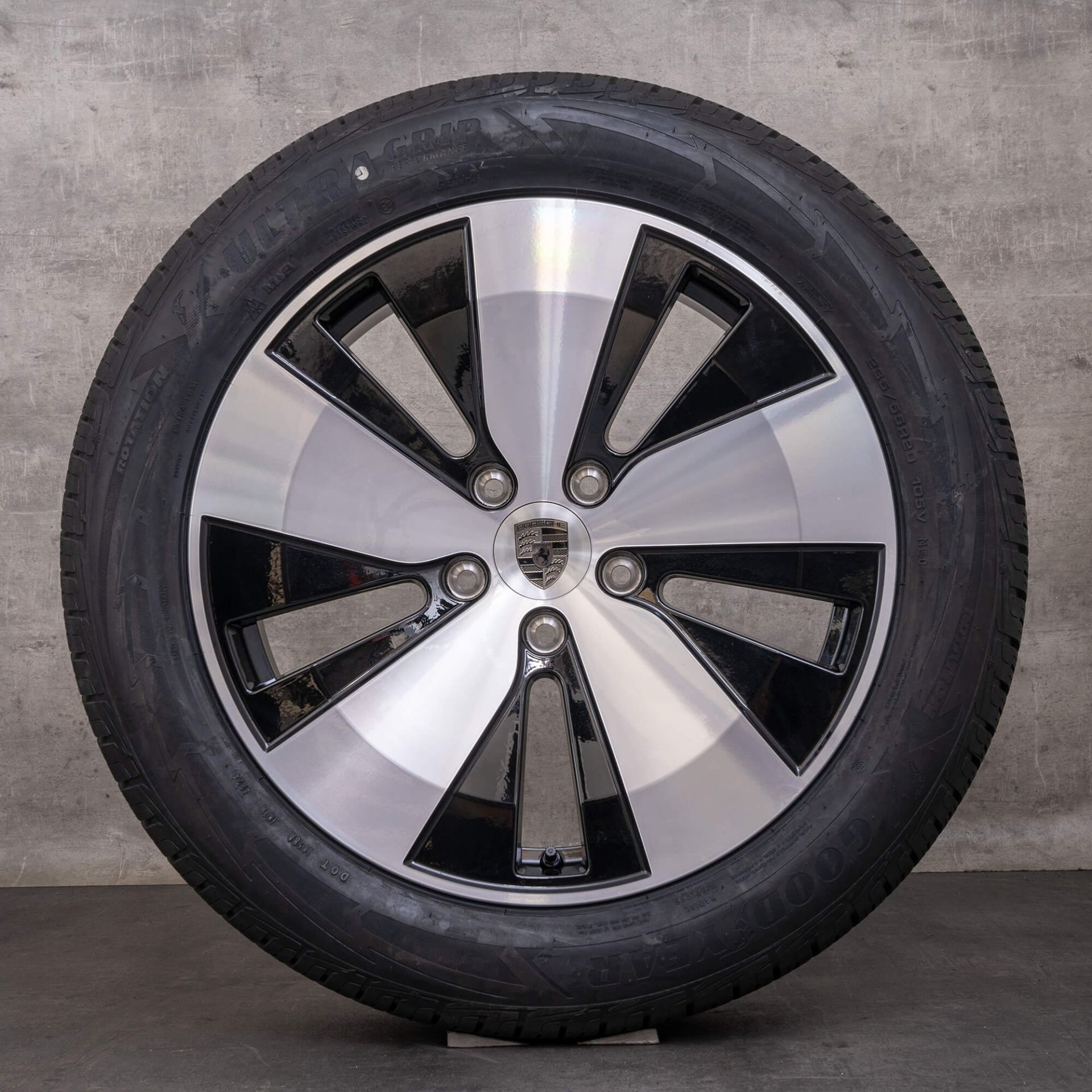 Original Porsche Macan Electric Winterräder 20 Zoll Felgen 95C601025B 95C601025C schwarz ...