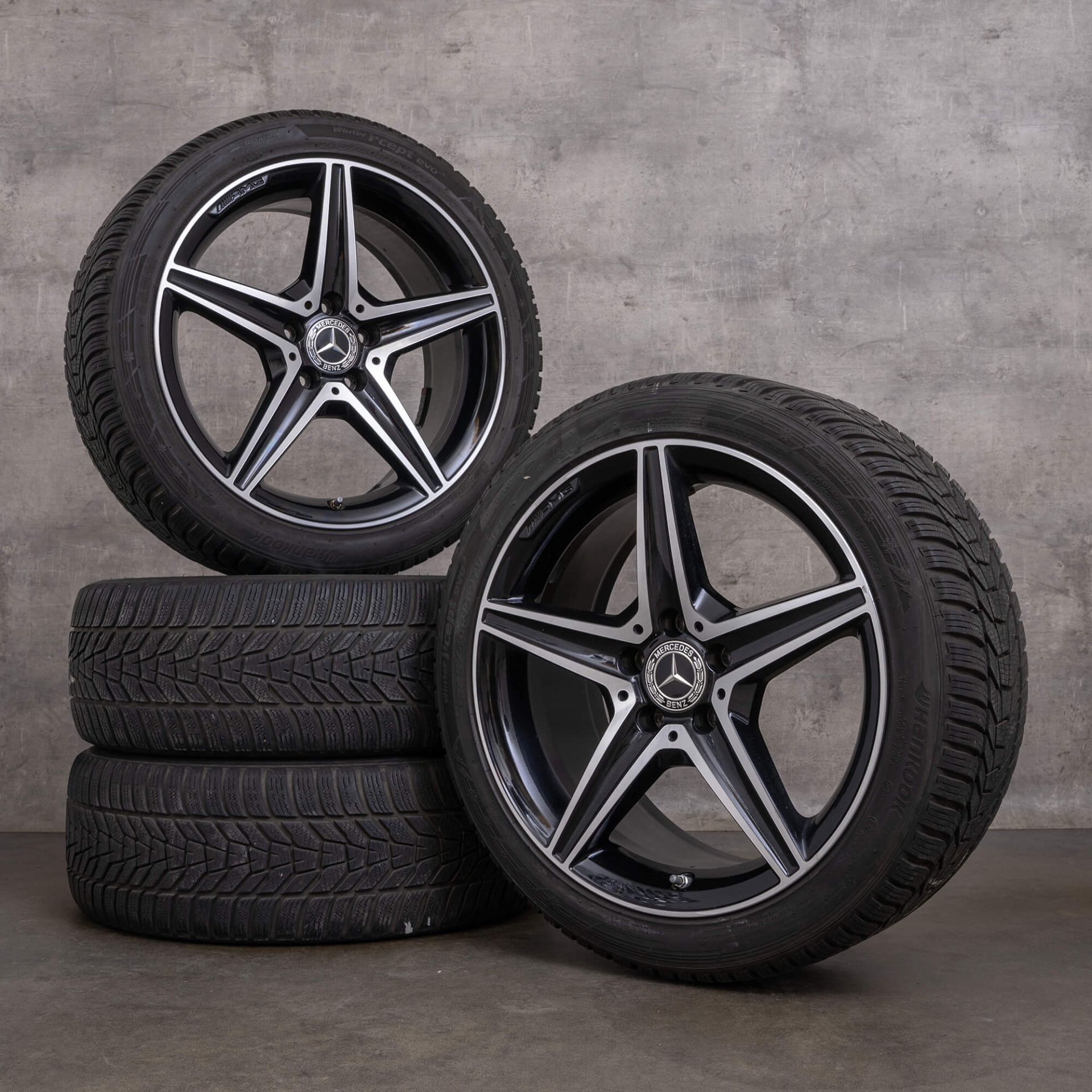OEM Mercedes Benz C-Class C43 C450 Sport AMG winter wheels 18 inch W205 ...