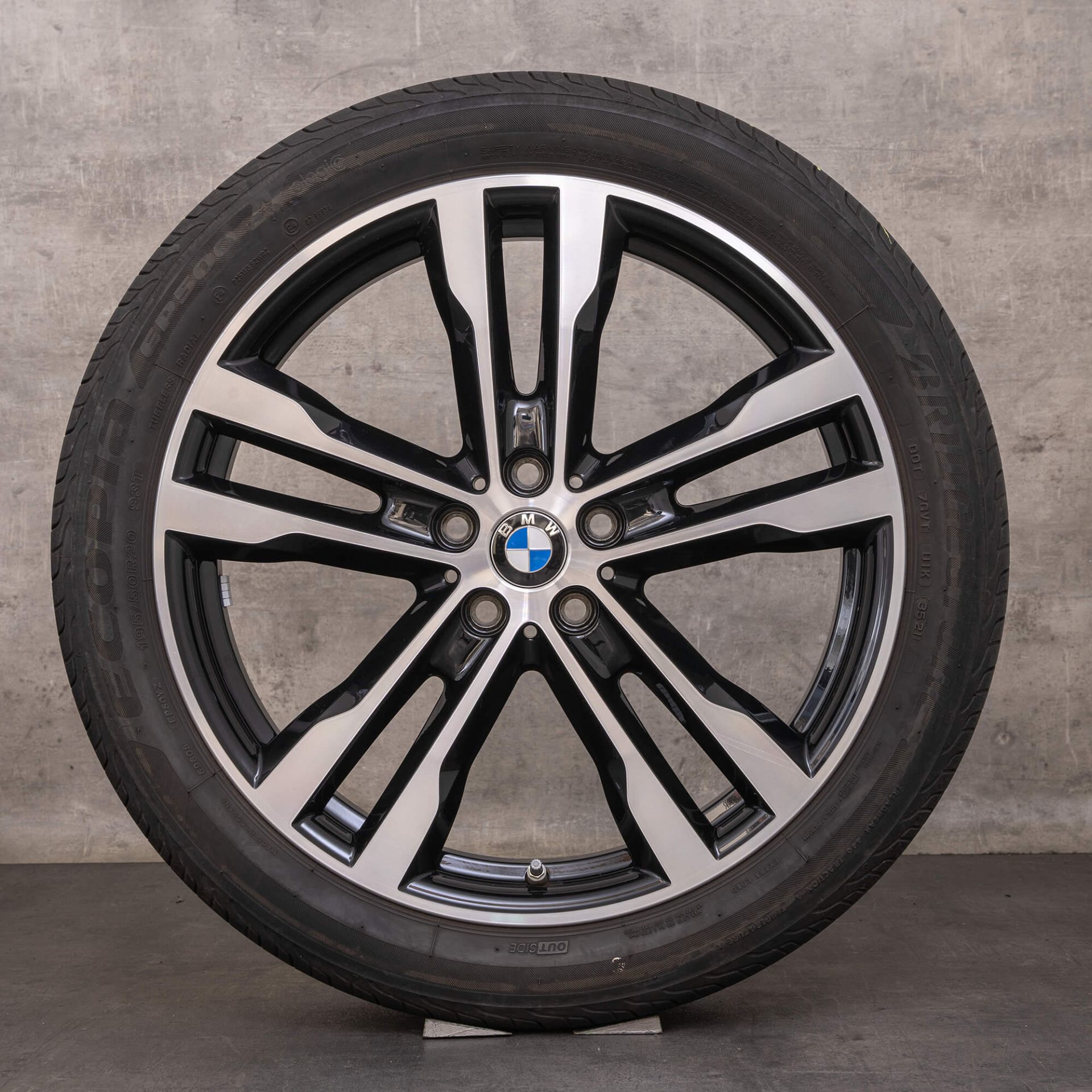 Originele BMW i3s velgen 20 inch I01 zomerwielen styling 431 6888010 6888011 zwart glanzend gedraaid