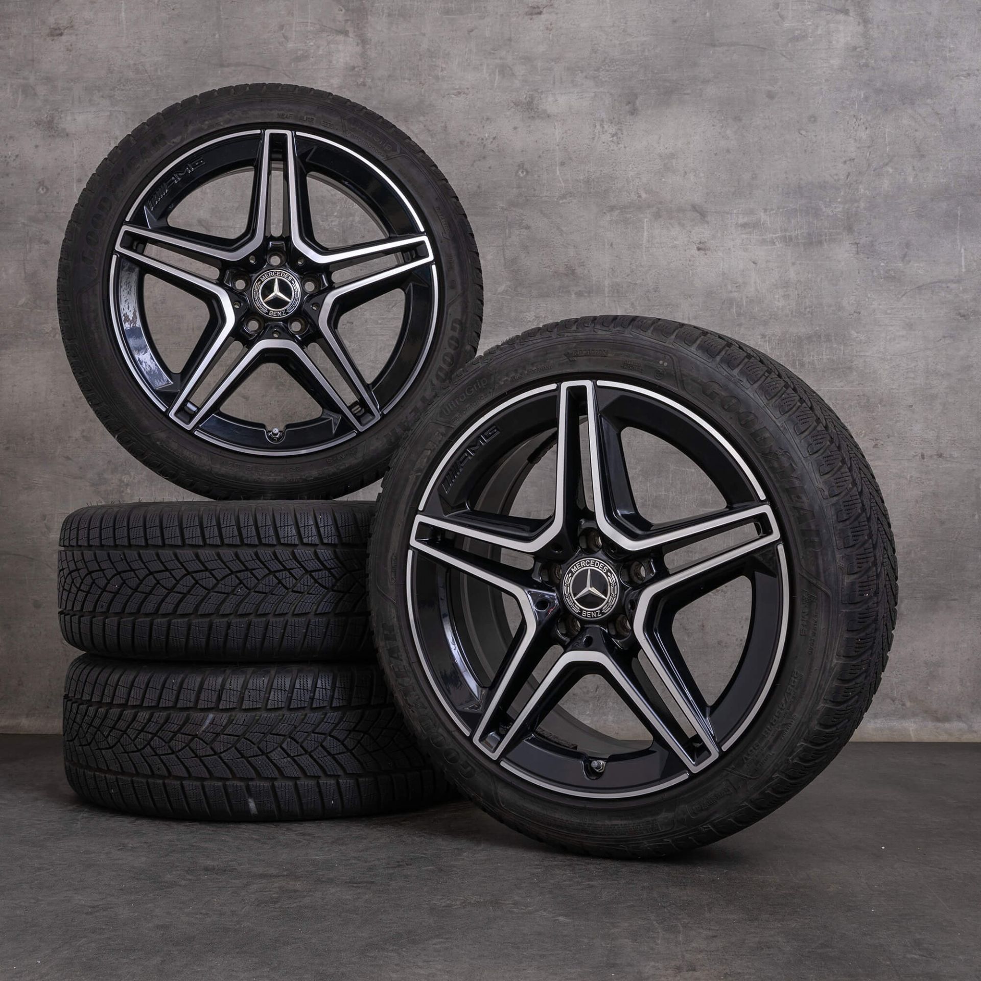 OEM Mercedes Benz C-Class AMG snow tire packages 18 inch W205 S205 C205 ...