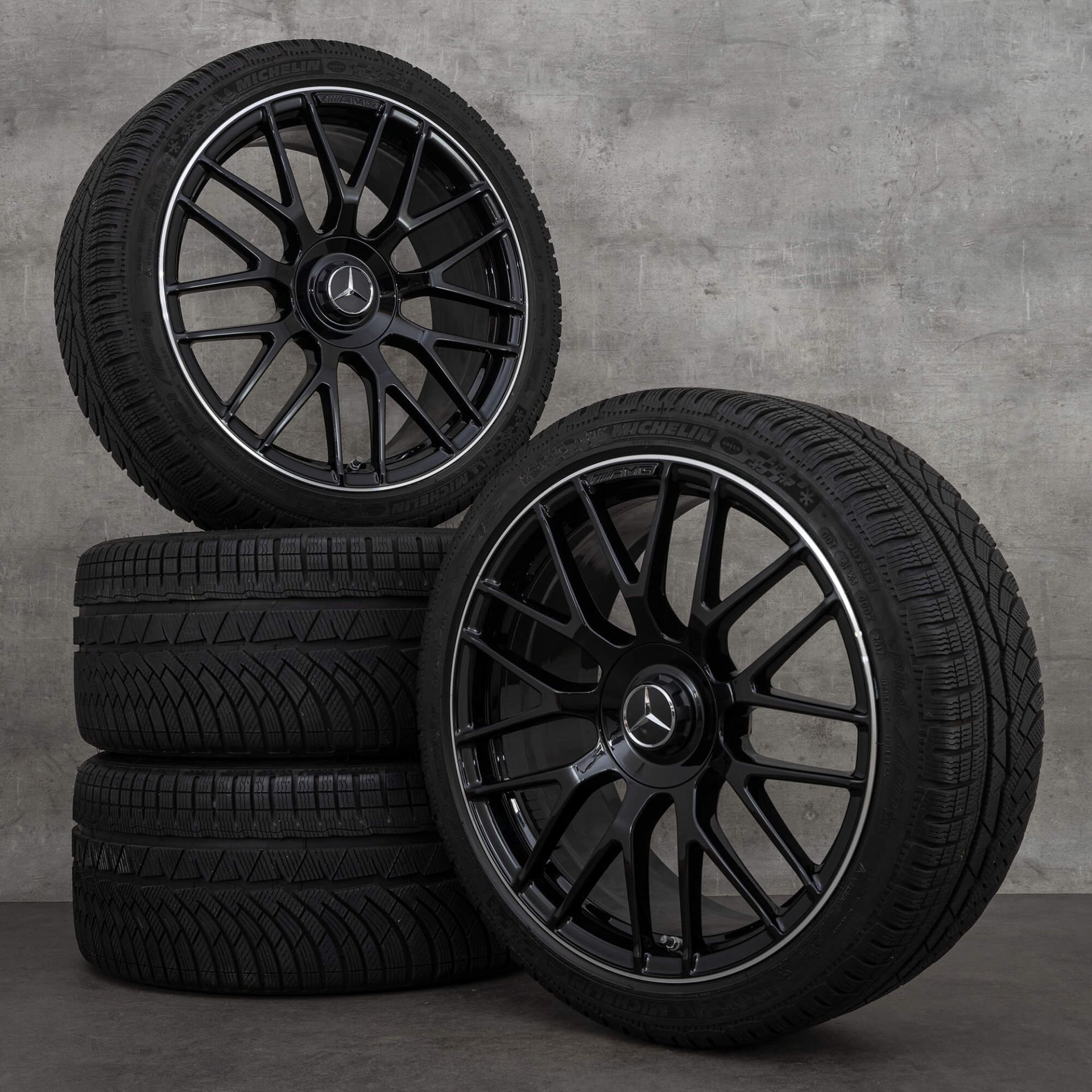 OEM Mercedes Benz C-Class C63 & S AMG snow tire packages 19 inch W205 ...