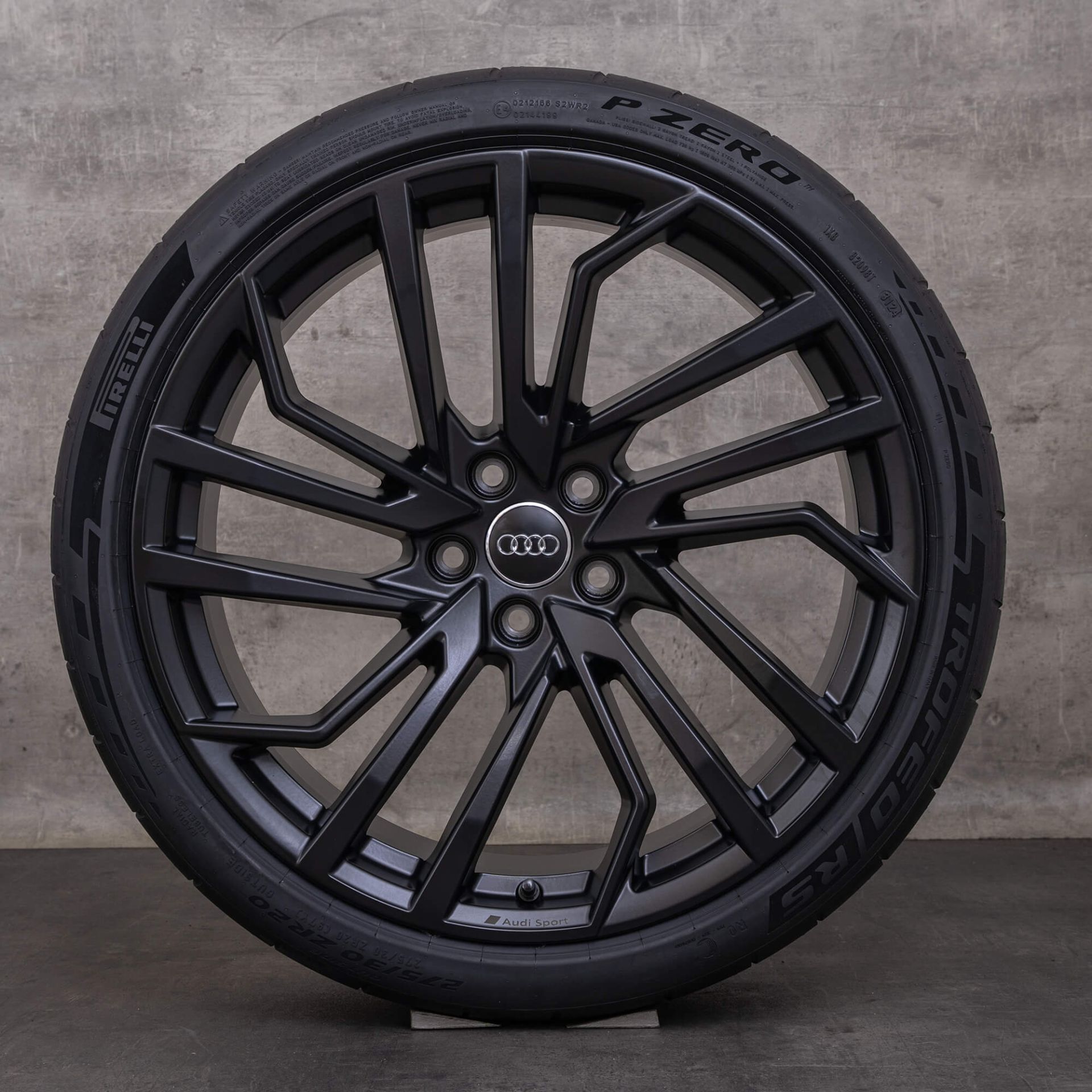 Oem Audi RS4 RS5 jantes 20 pouces B9 8W F5 pneus été 8W0601025FT noir mat