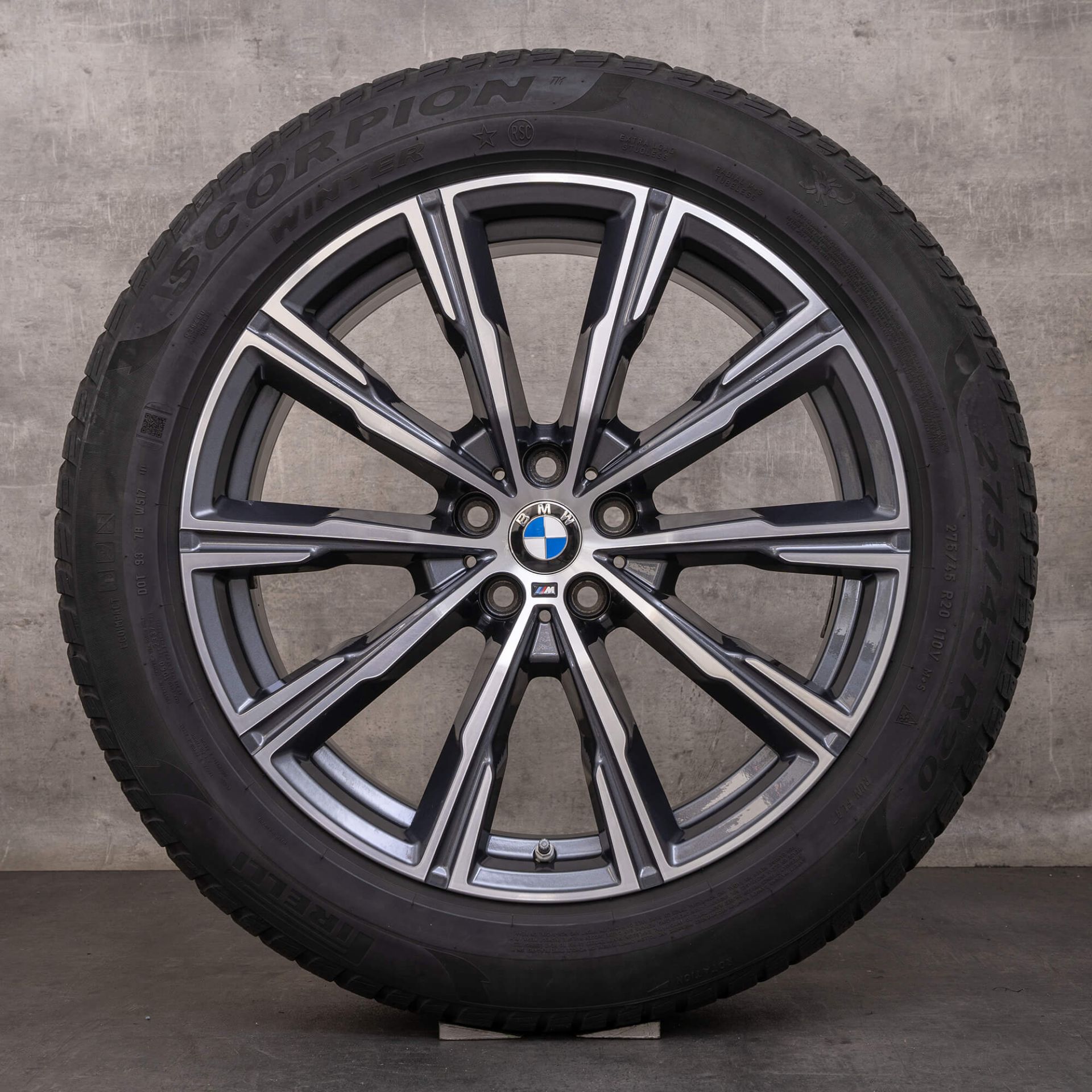 OEM BMW X5 X6 snow tire packages 20 inch G05 G06 Rims Styling 740 M ...