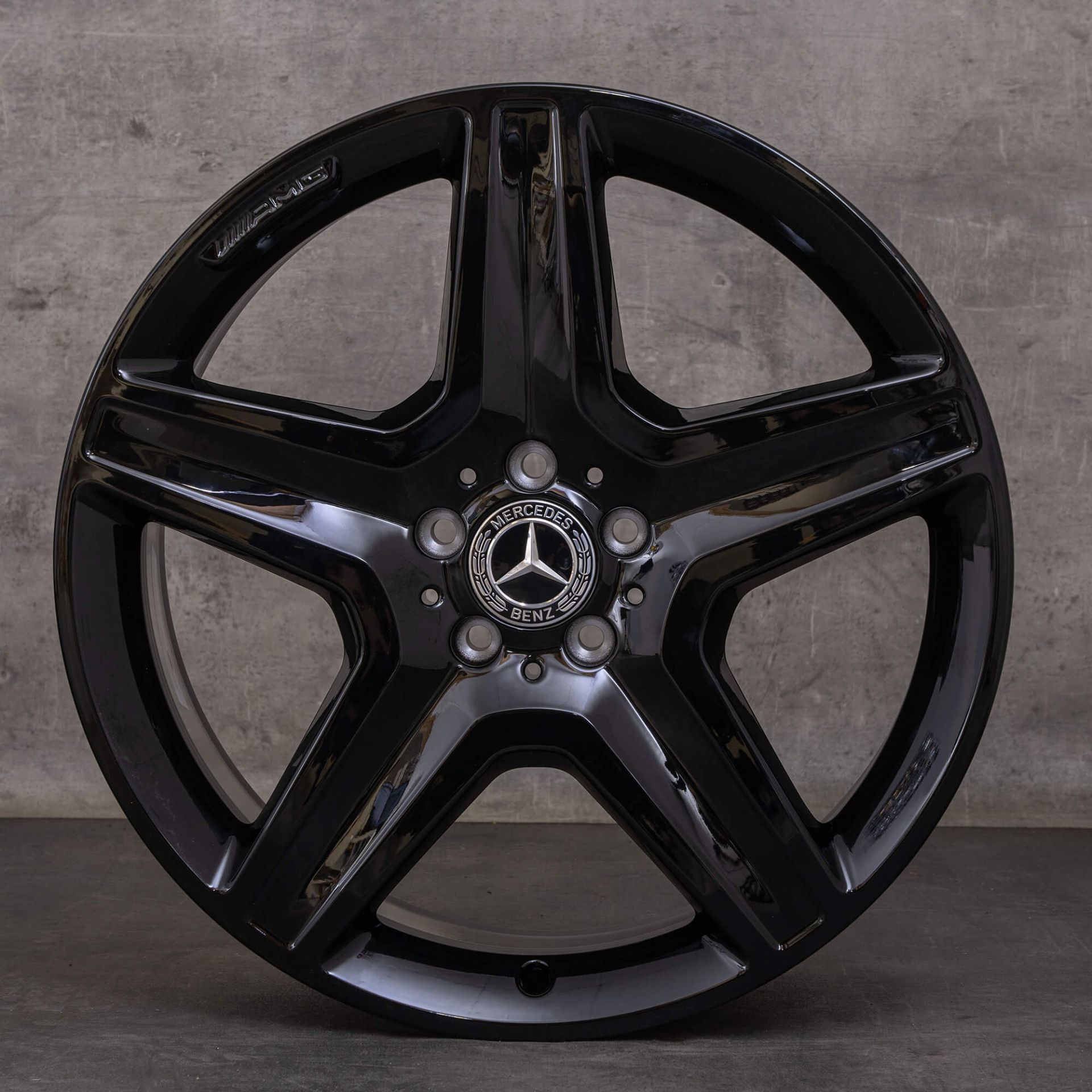 Original Mercedes Benz GLE & 43 AMG Felgen 20 Zoll W166 A1664012002 schwarz glanz